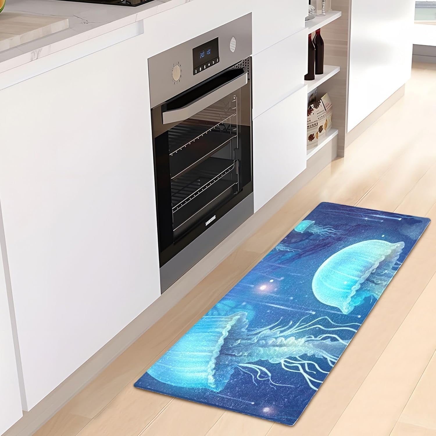 Dreamtimes Mysterious Jellyfish Kitchen Mat 20"x39", Non Skid Kitchen ...