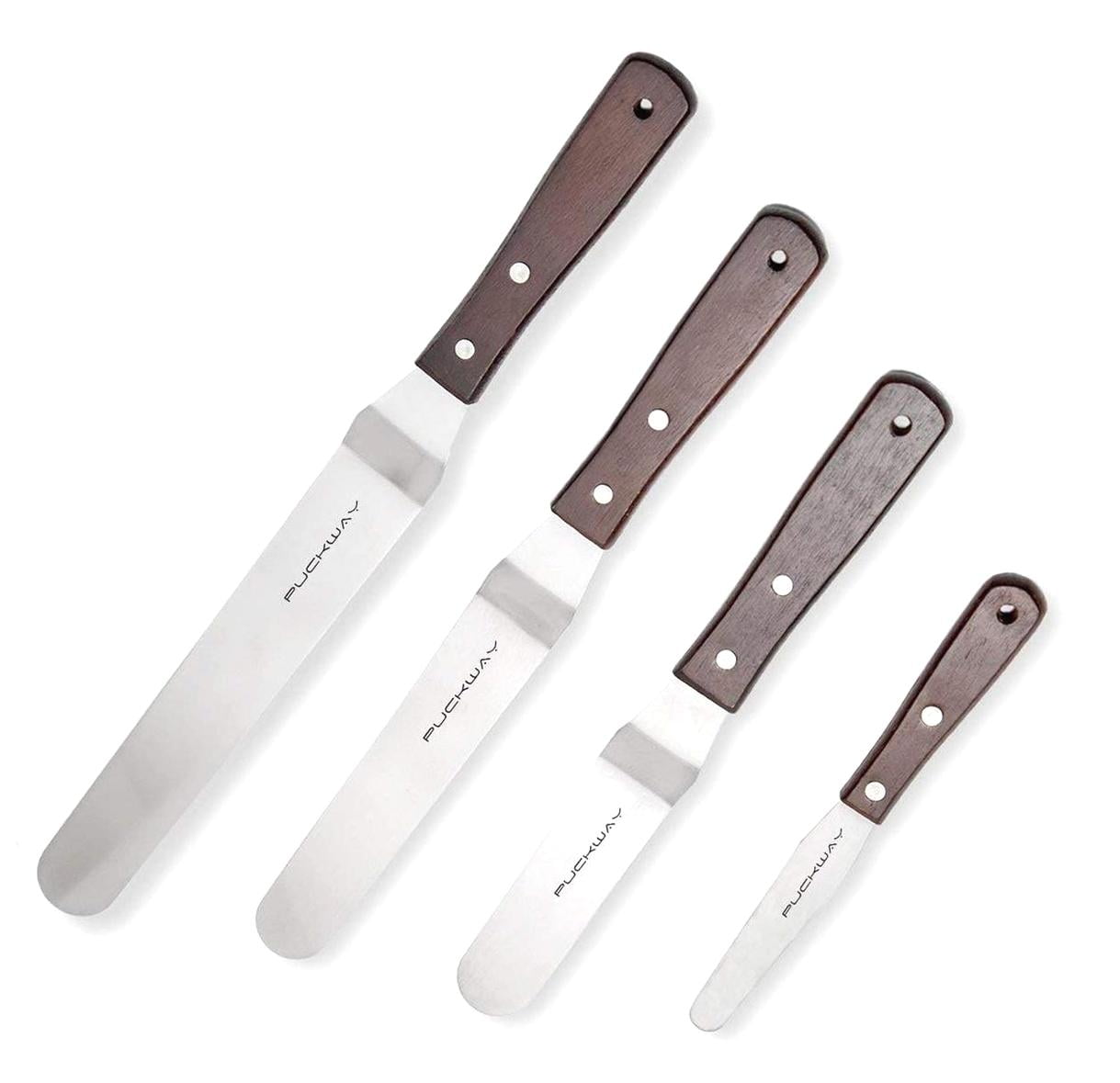 Dreamtimes Offset Cake Icing Spatula Set of 4- Professional Stainless ...