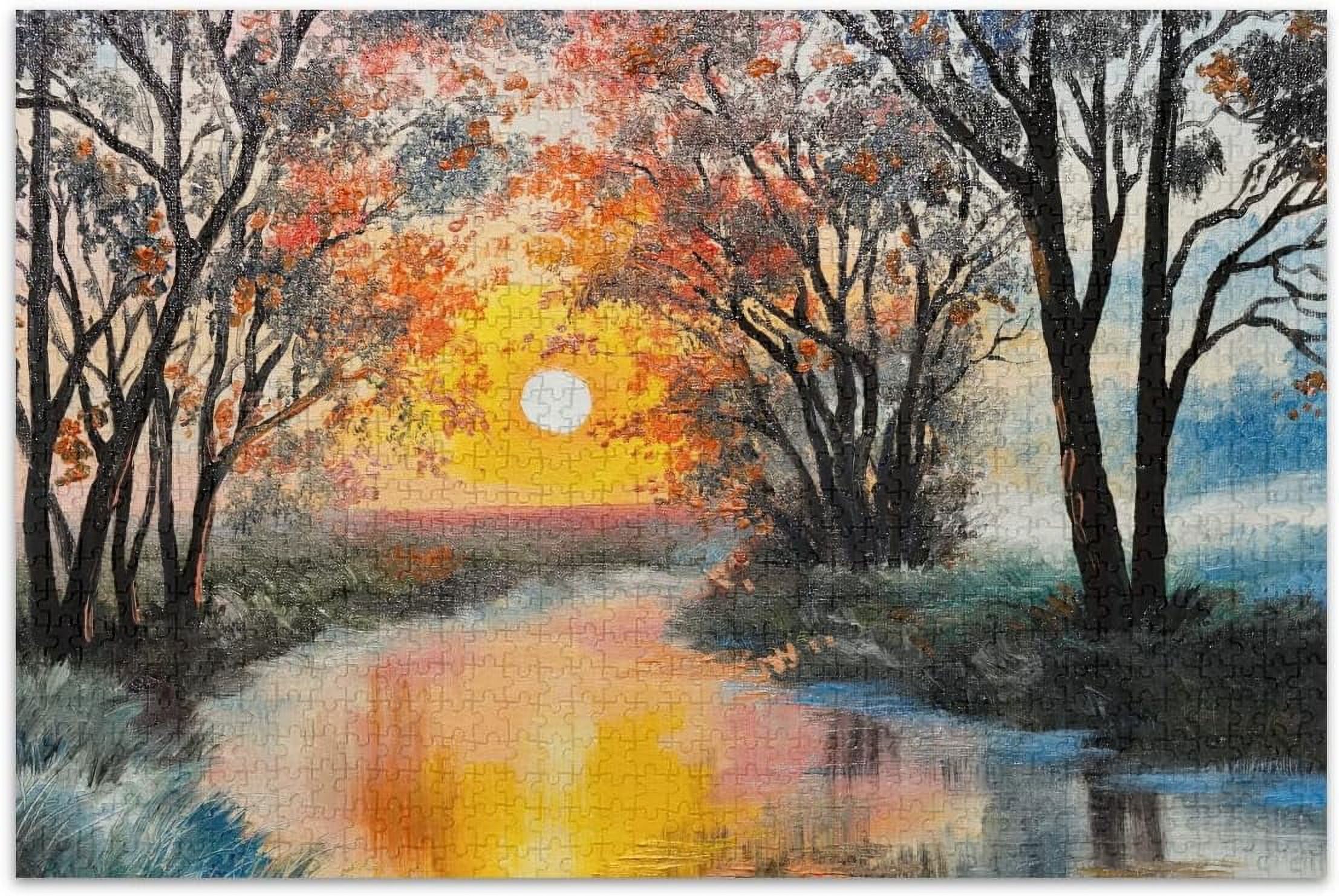 Dreamtimes Oil Painting Jigsaw Puzzles 1000 Piece for Adults Large ...