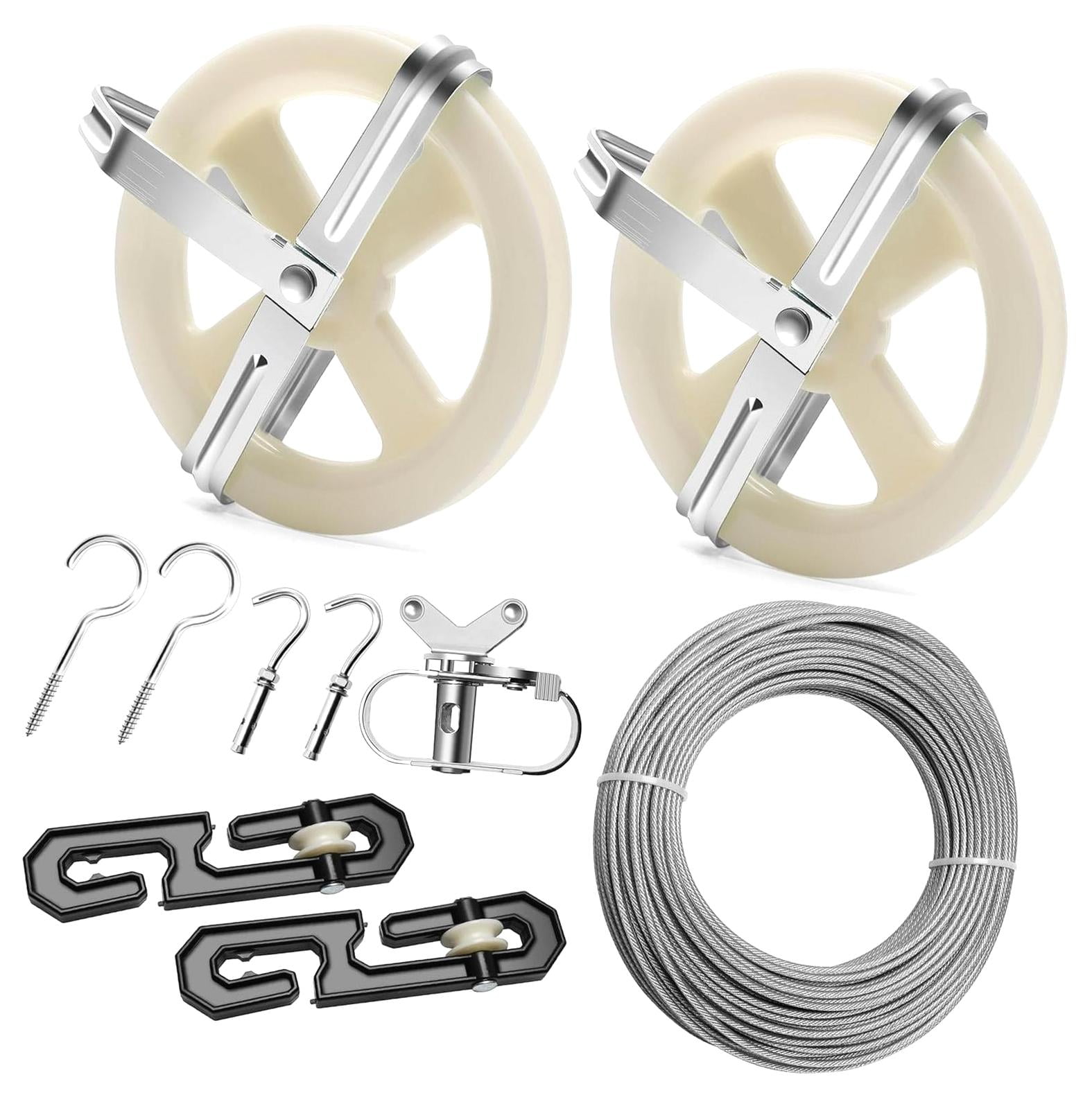 Dreamtimes Outdoor Clothes Line, Comes with 150.9FT Plastic Coated Wire ...