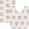 Dreamtimes Owls Pink Bathroom Rug Set 2PCS Ultra Soft Bath Rugs, Non ...