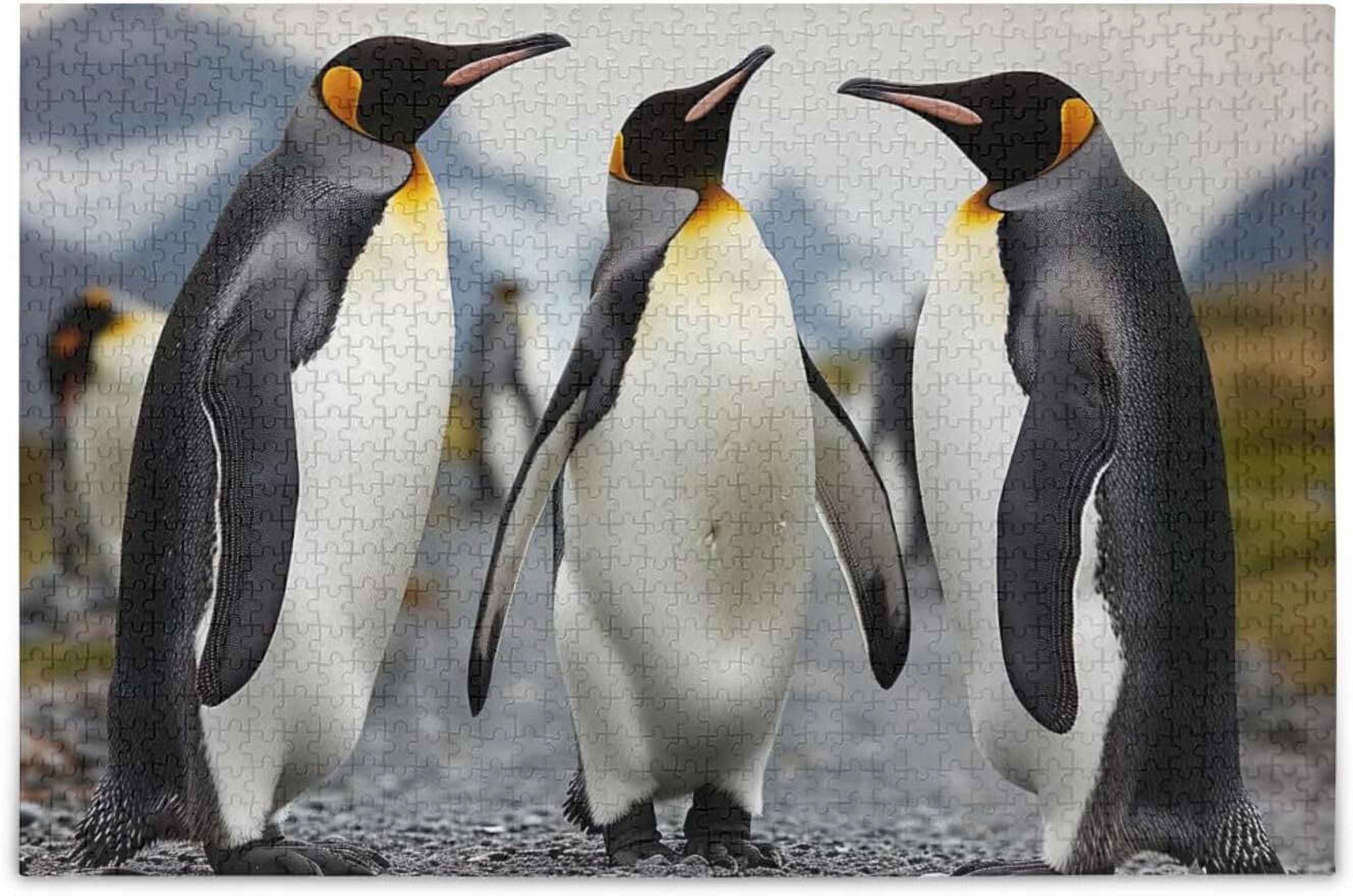 Dreamtimes Penguins Pattern Puzzle 1000 Pieces - Wooden Jigsaw Puzzles ...
