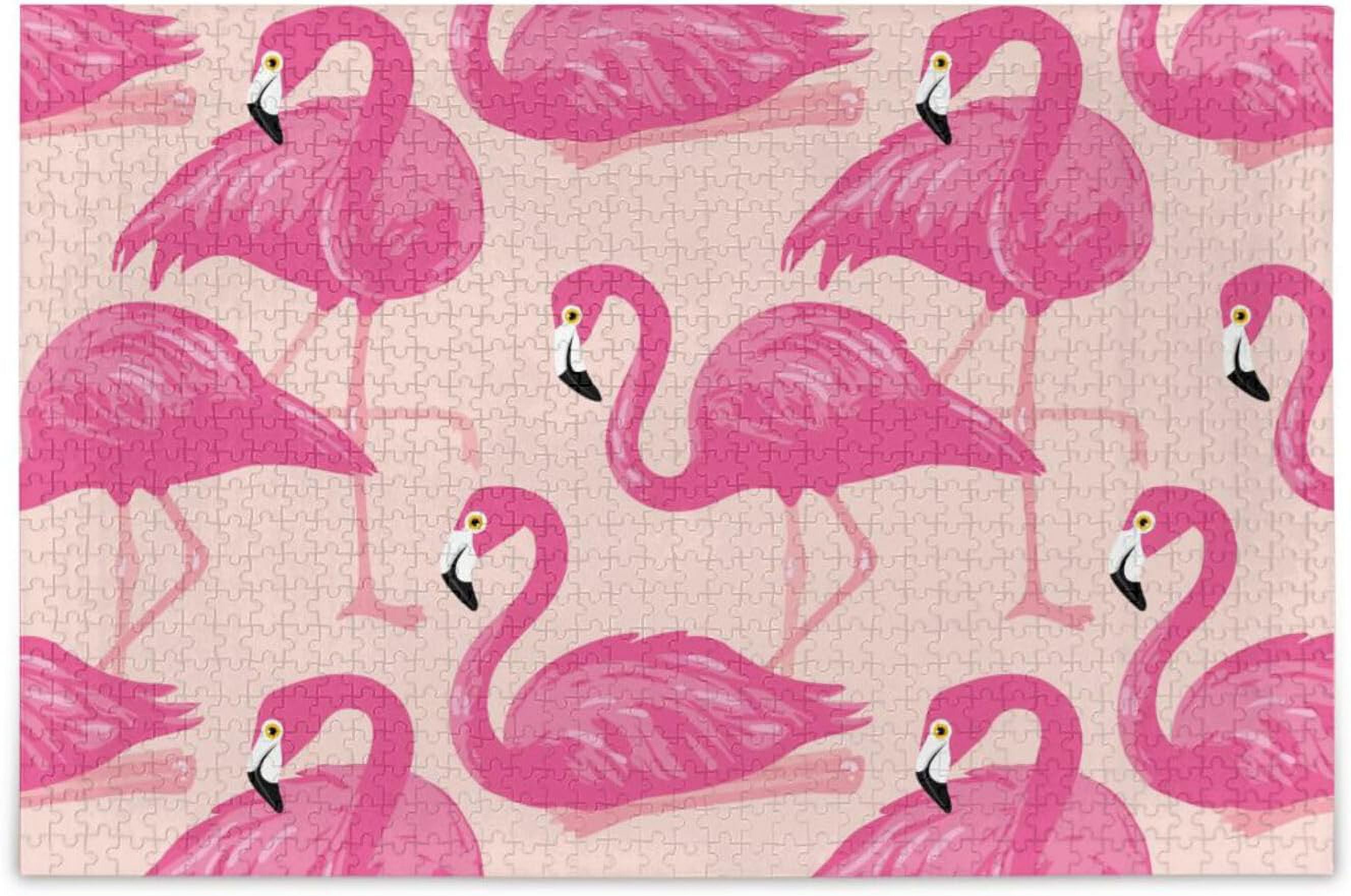 Dreamtimes Pink Flamingo Jigsaw Puzzle for Adults Teens Kids, 500 ...