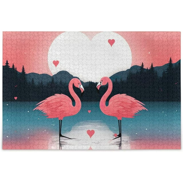 Dreamtimes Pink Flamingo Jigsaw Puzzle for Adults Teens Kids, 500 ...