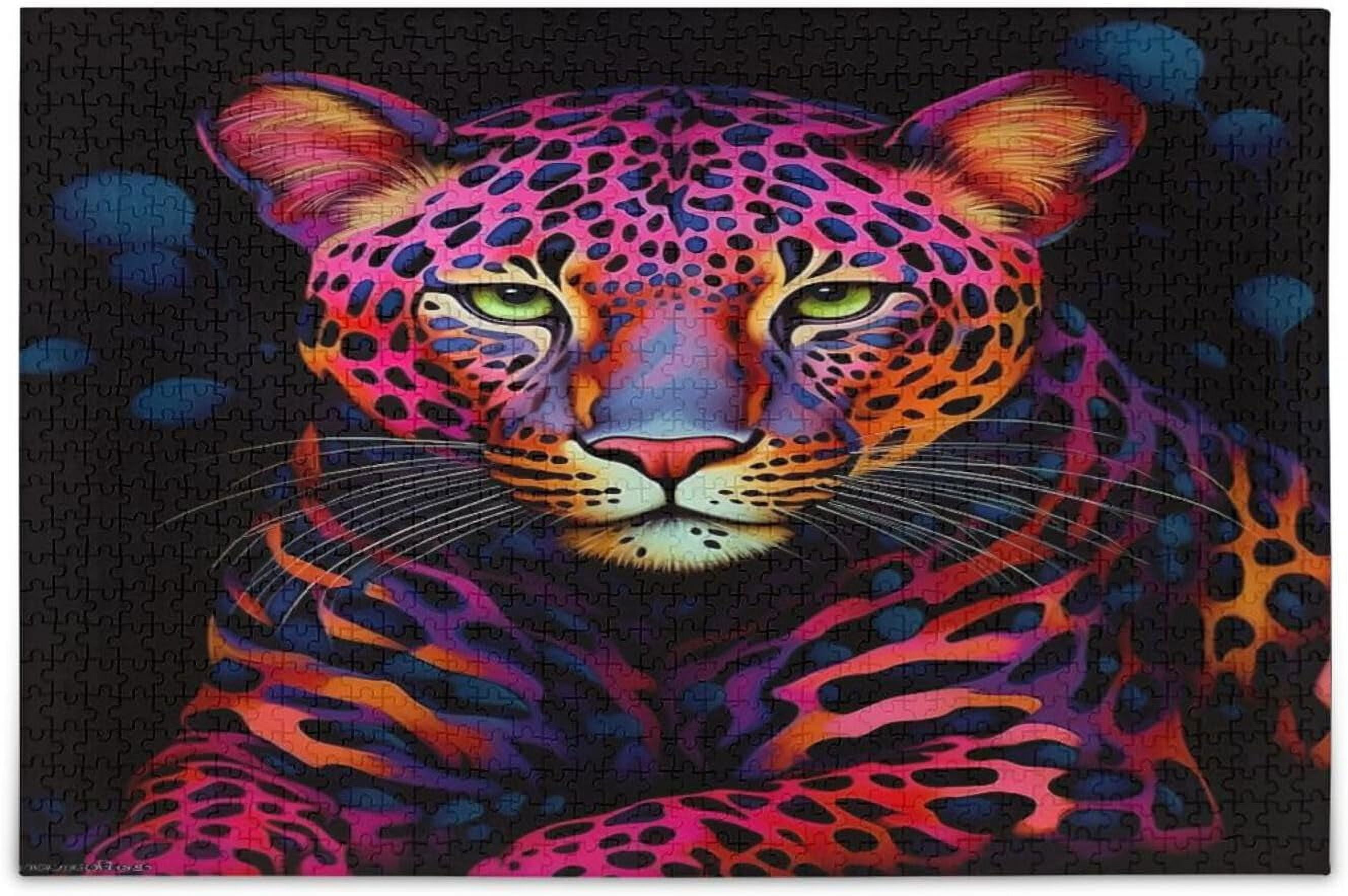 Dreamtimes Pink Tiger Puzzles for Adults 500 Piece,Intellectual ...