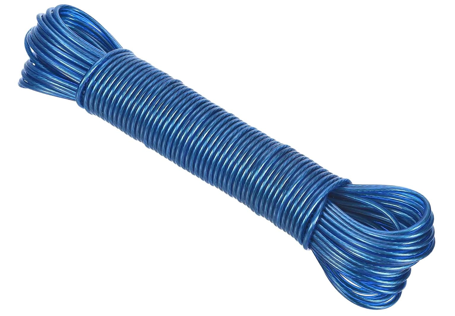 Dreamtimes Plastic Coated Clothesline, 1/8 Inch x 66 FT Extra Strong ...