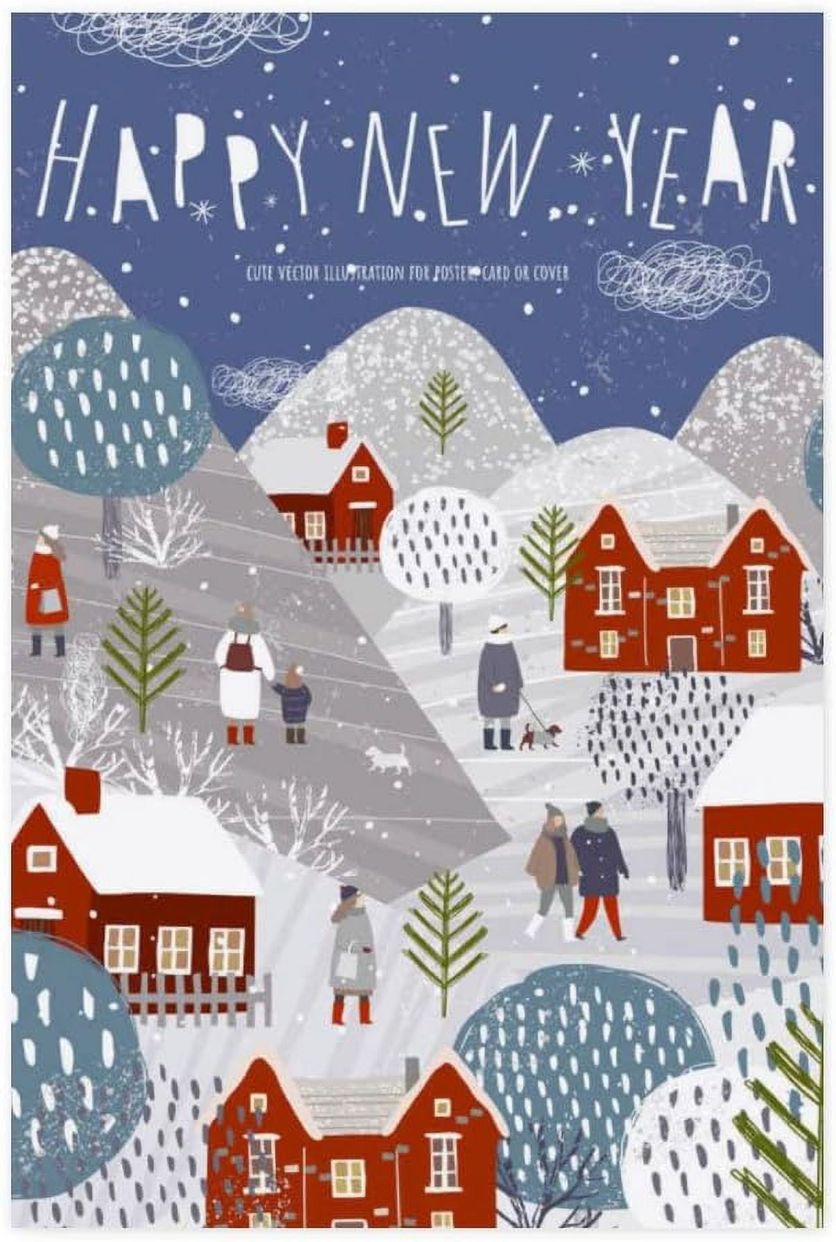 Dreamtimes Poster Prints Wall Paper Art Decor Christmas New Year Winter ...
