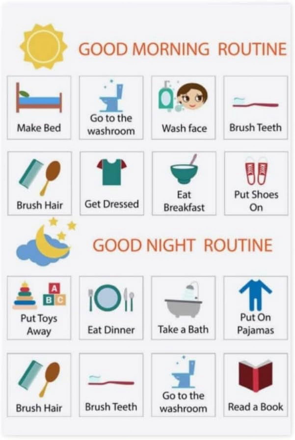 Dreamtimes Poster Prints Wall Paper Art Decor Daily Activity Routine ...