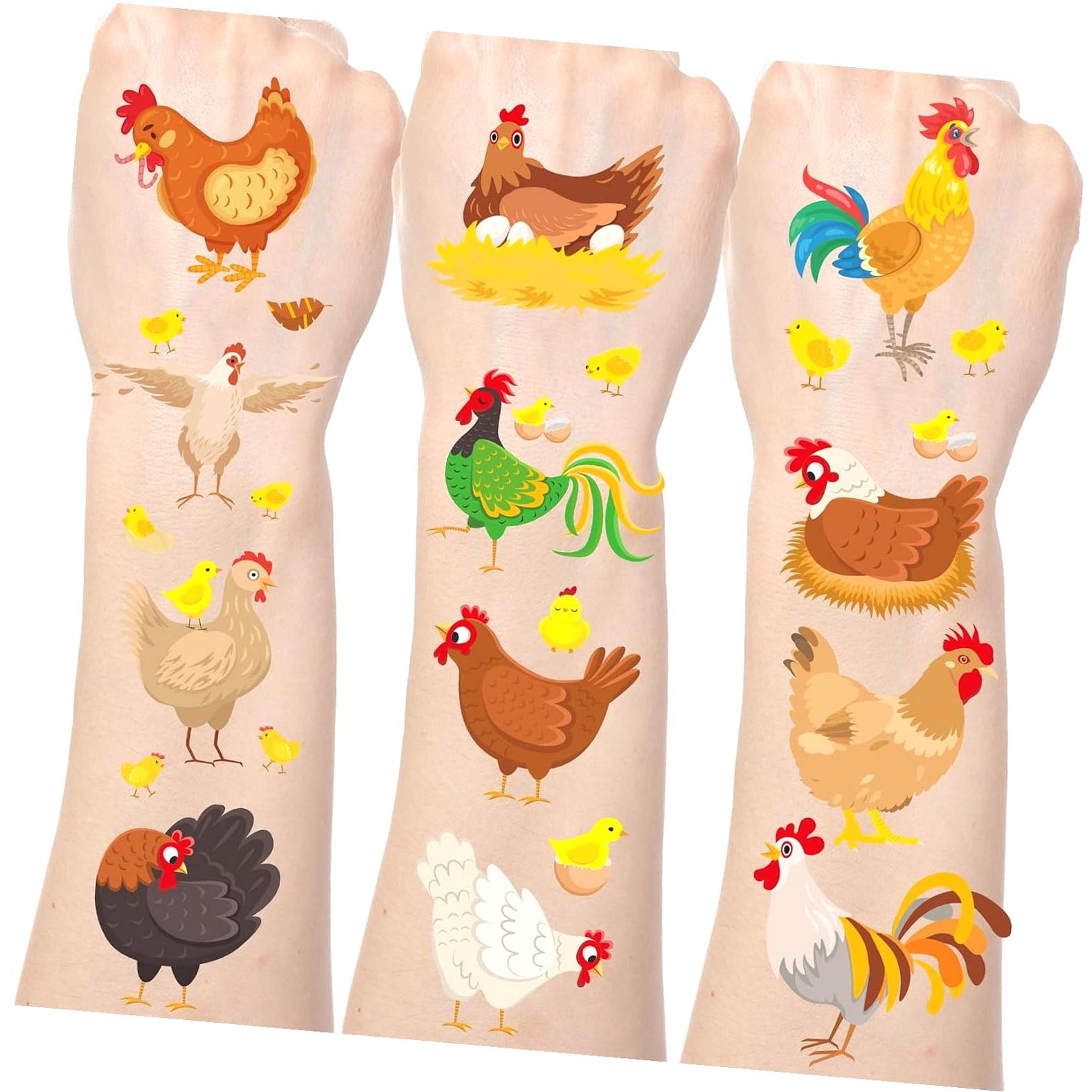 Dreamtimes Poultry Stickers - Over 200 Chicken Birthday Decorations ...