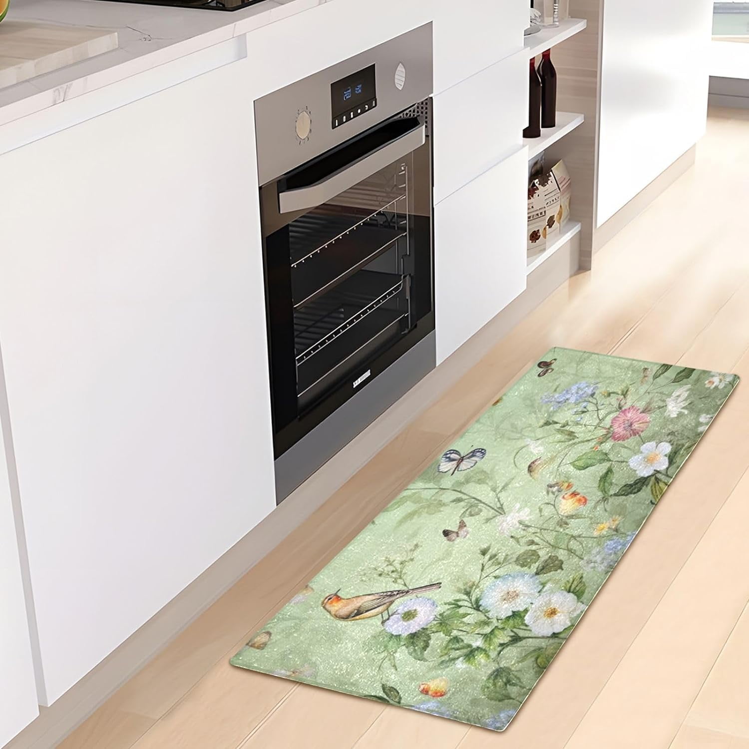Dreamtimes Pretty Bird Kitchen Mat 20"x39", Non Skid Kitchen Runner Rug ...
