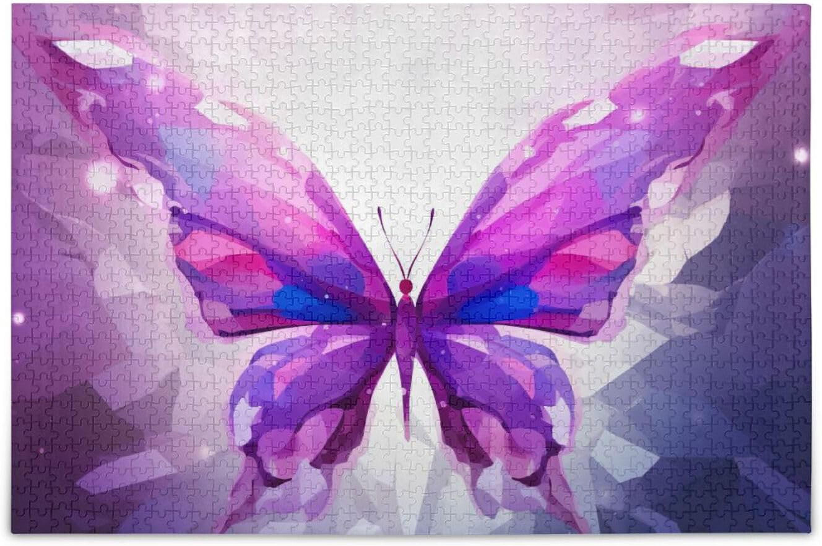 Dreamtimes Purple Butterfly Jigsaw Puzzle for Adults Teens Kids, 500 ...