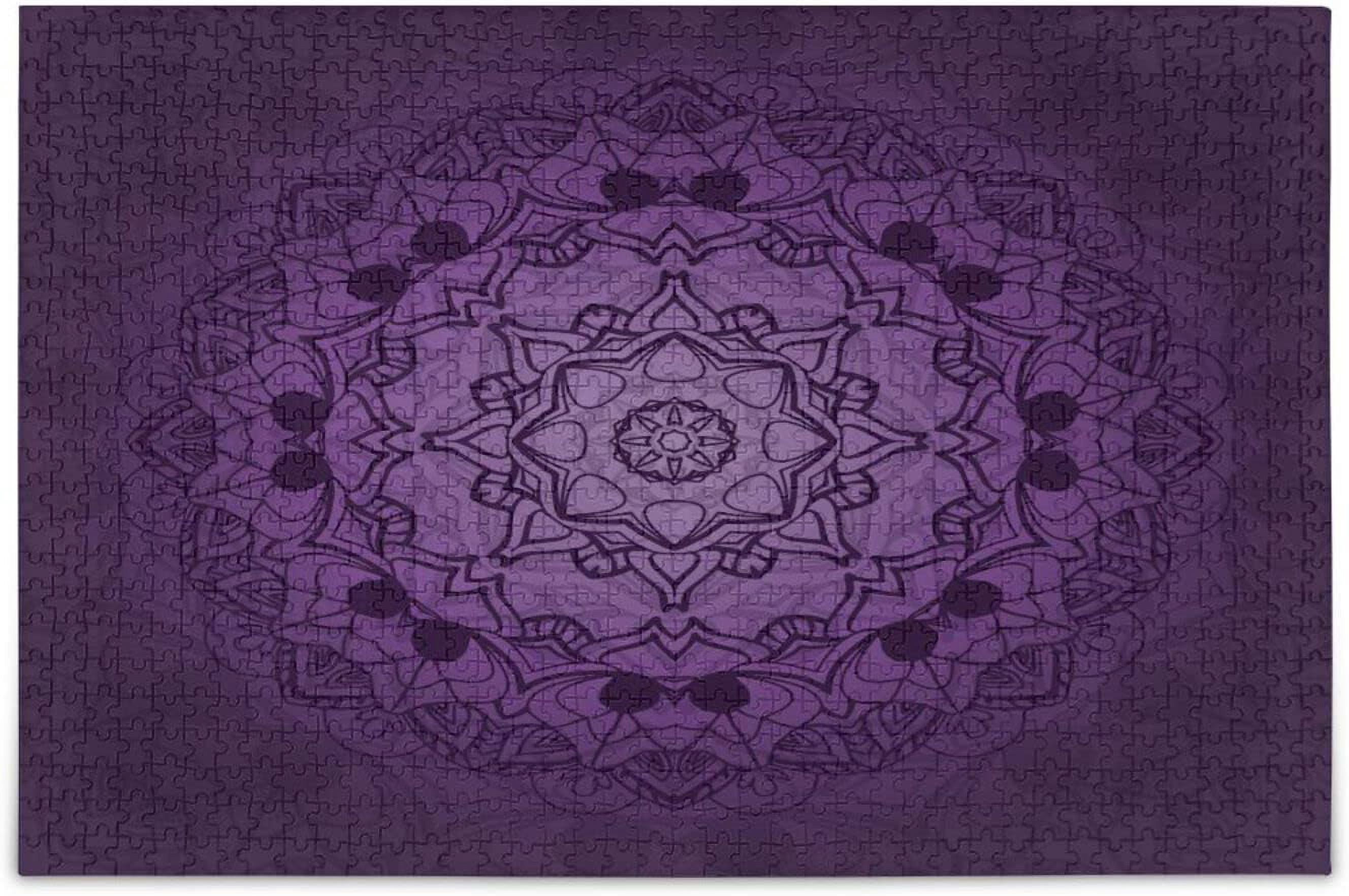 Dreamtimes Purple Kaleidoscope Jigsaw Puzzles for Adults 1000 Pieces ...