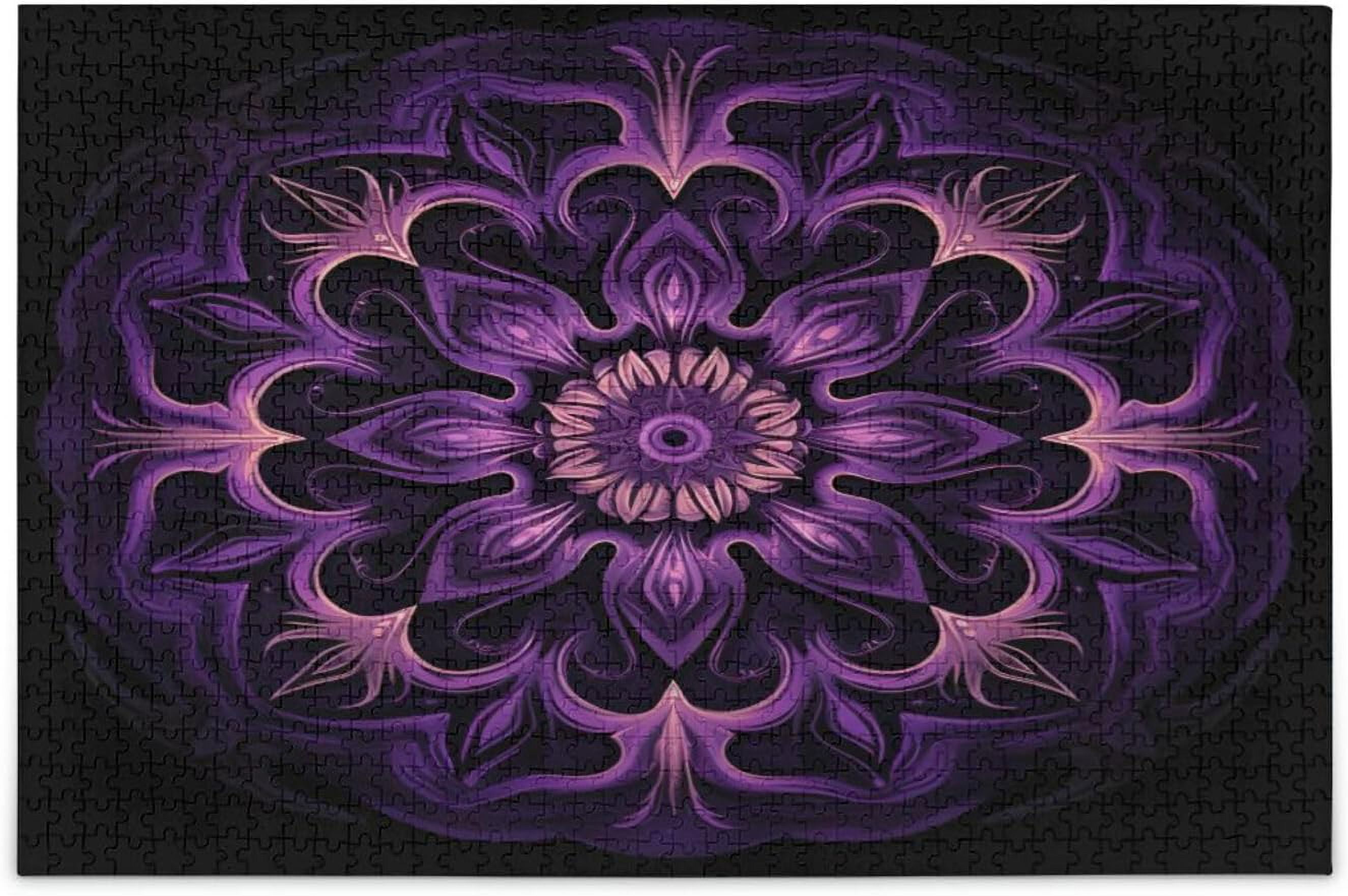 Dreamtimes Purple Mandela Puzzles for Adults 1000 Pieces, Adults and ...