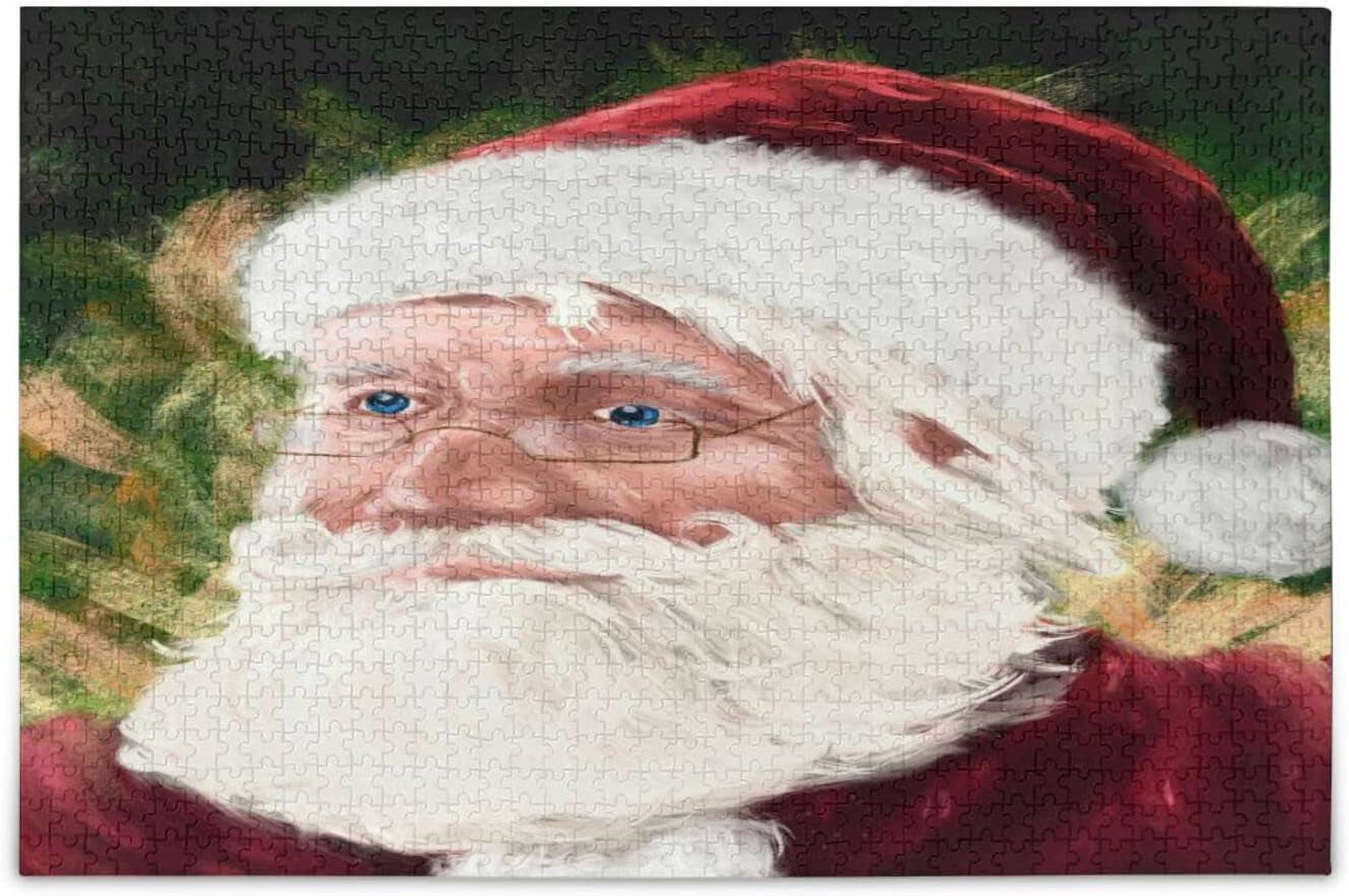 Dreamtimes Puzzle 1000 Pieces - Christmas Santa Claus - Wooden Jigsaw ...