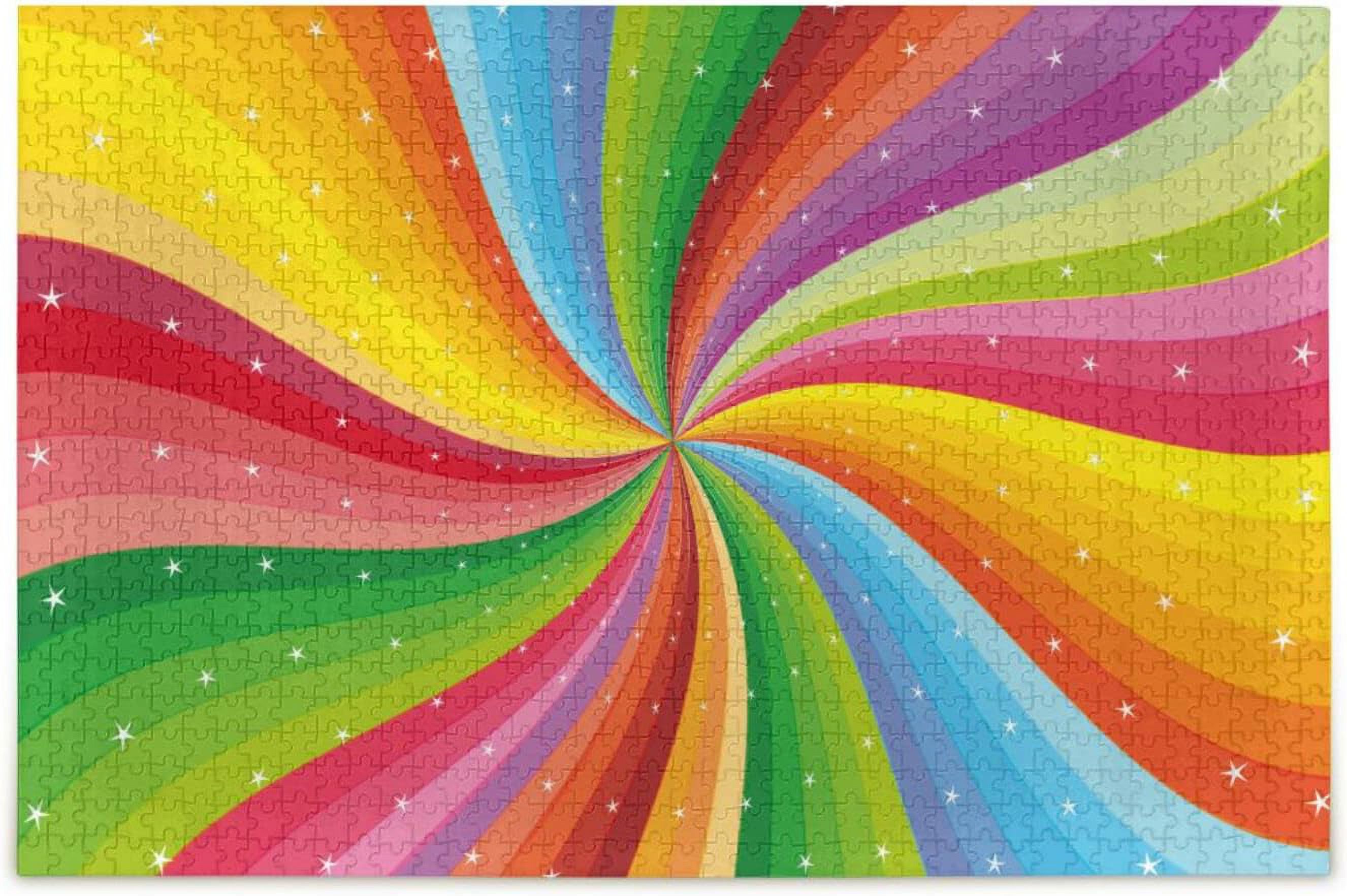 Dreamtimes Puzzle 1000 Pieces - Glitter Colorful Lollipop Christmas ...