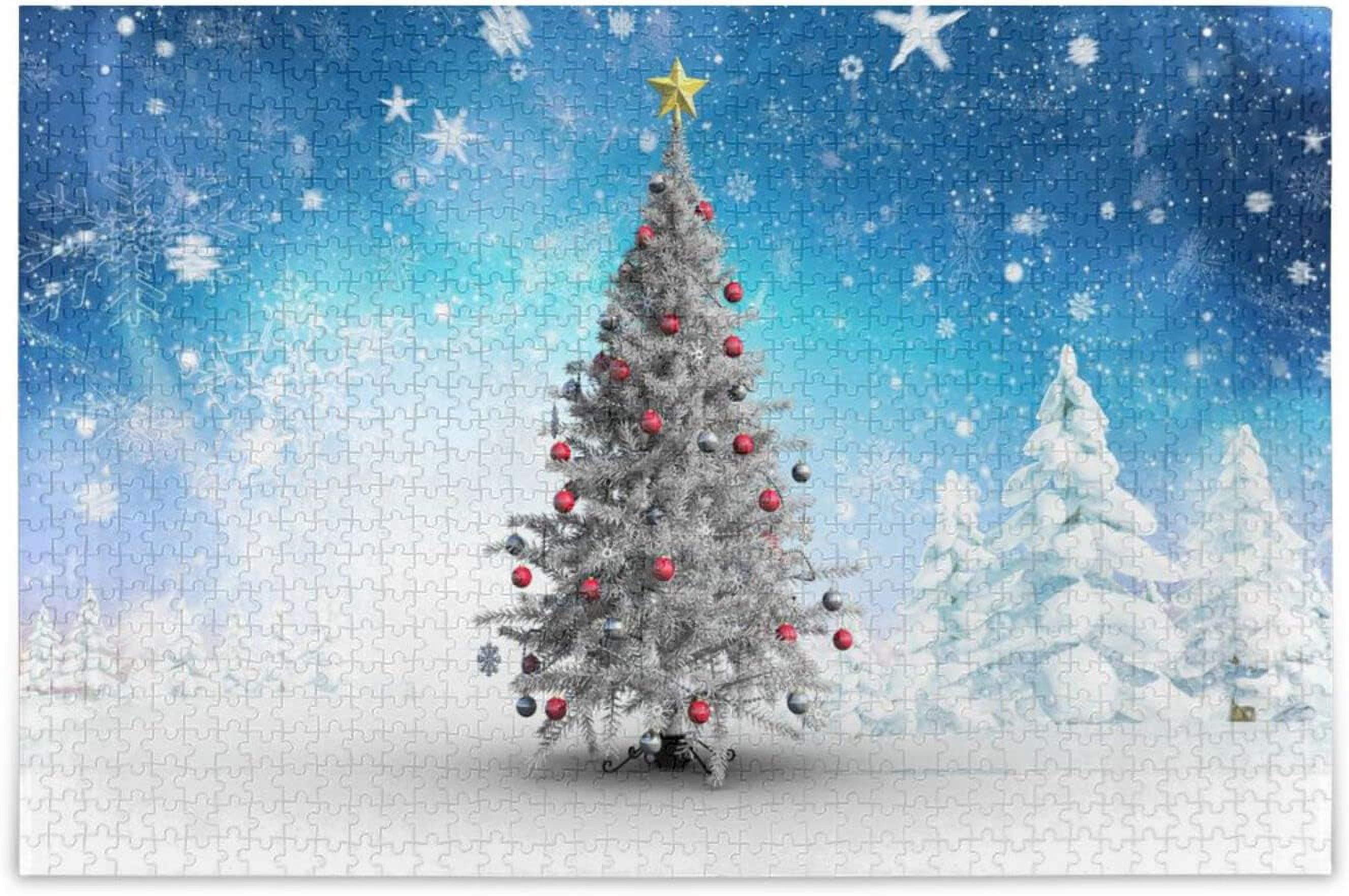 Dreamtimes Puzzle 500 Pieces - Christmas Tree Pattern - Wooden Jigsaw ...