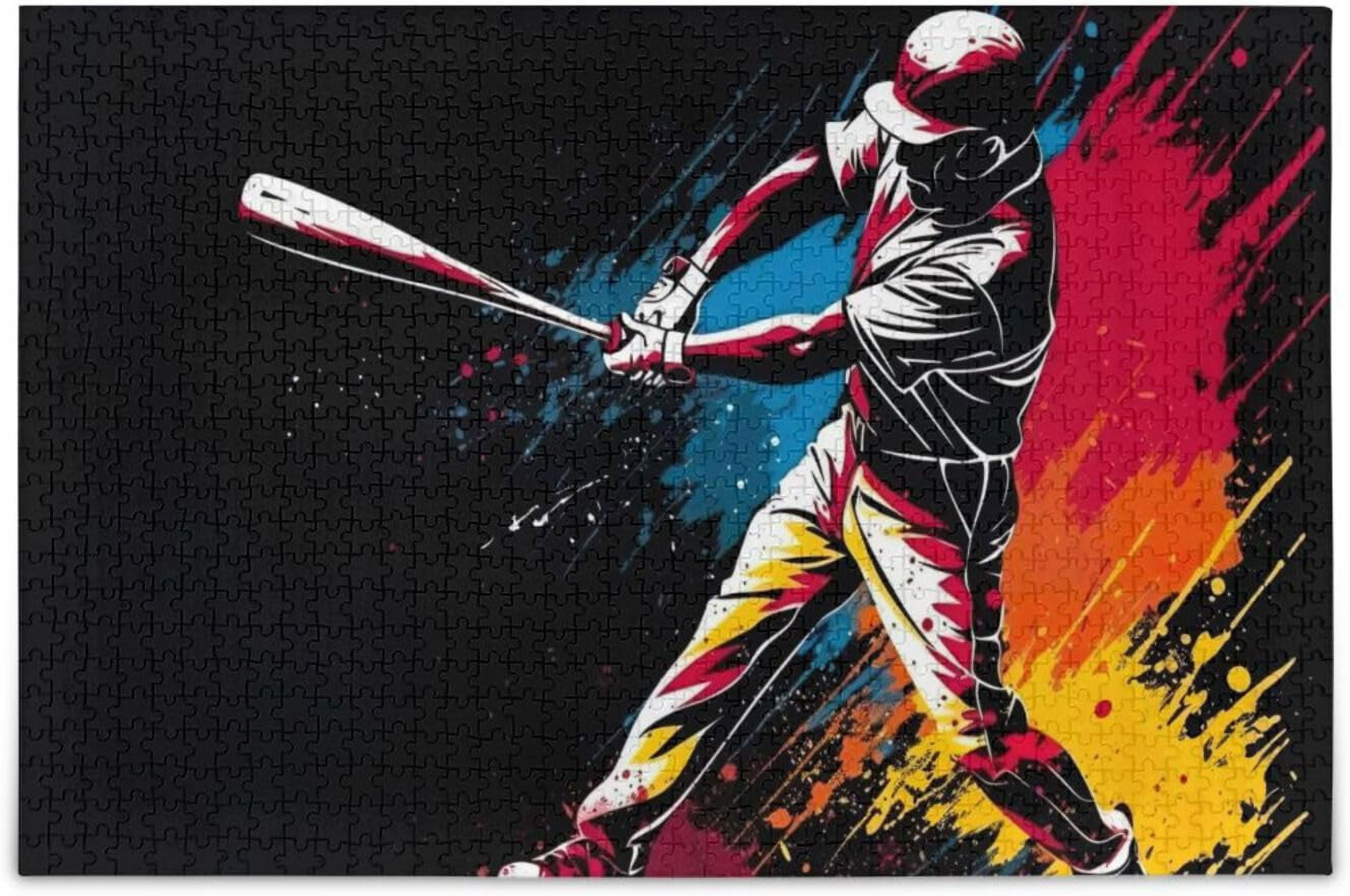 Dreamtimes Puzzle- Baseball Player Jigsaw Puzzles, 500 Piece Puzzles ...