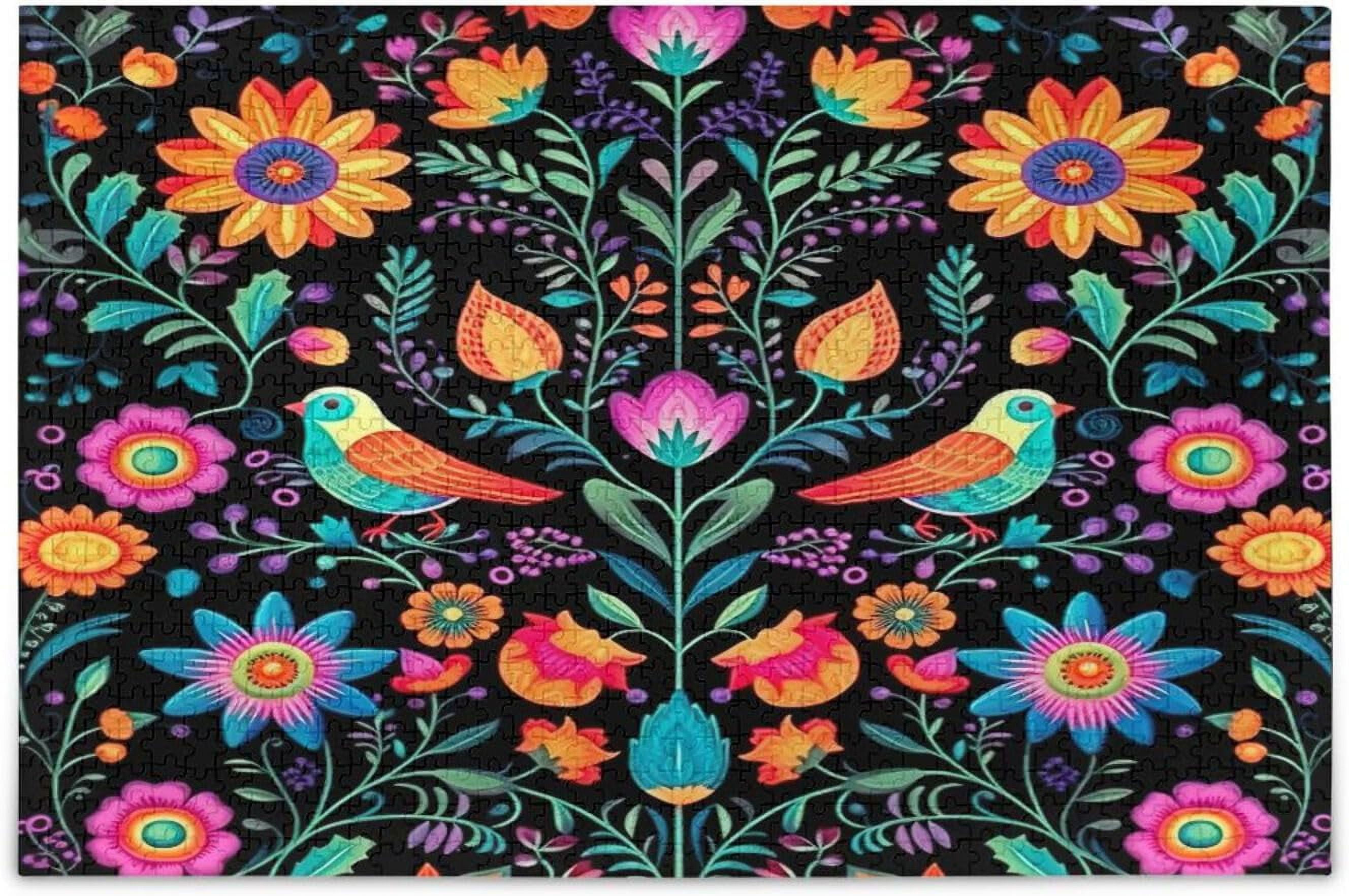 Dreamtimes Puzzle- Brightly Colored Birds Jigsaw Puzzles,1000 Piece ...