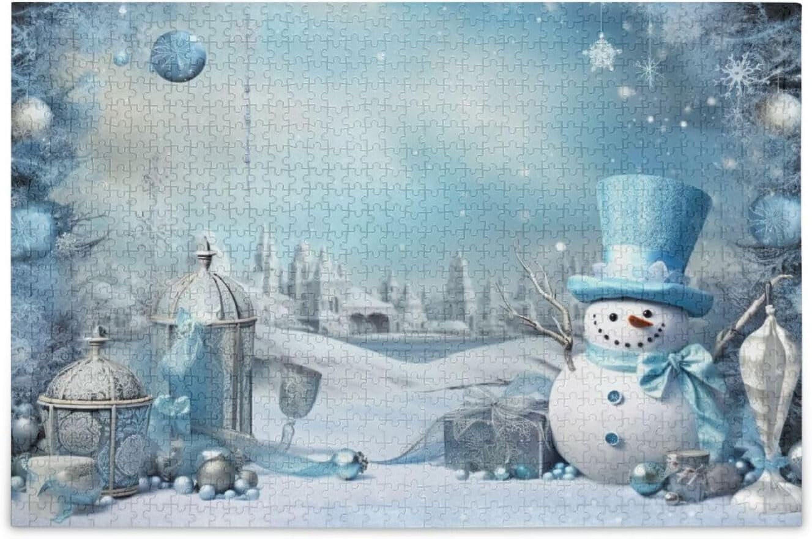 Dreamtimes Puzzle- Christmas Snowman Jigsaw Puzzles,1000 Piece Puzzles ...