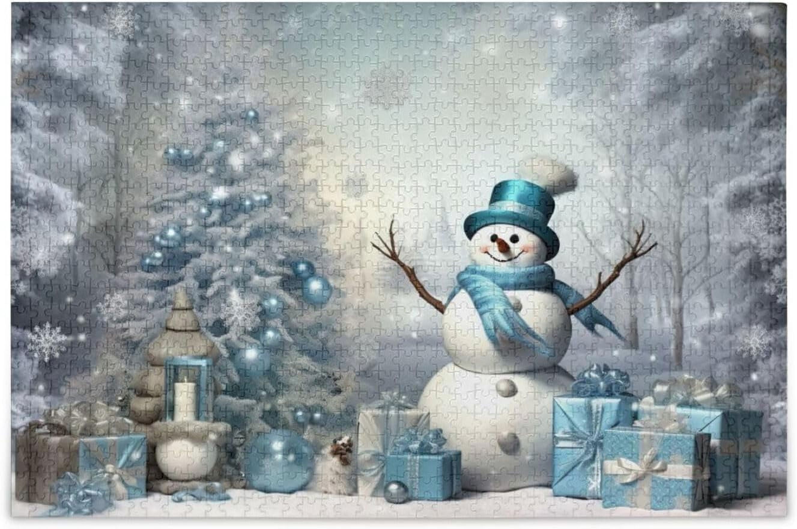 Dreamtimes Puzzle- Christmas Snowman Jigsaw Puzzles,1000 Piece Puzzles ...