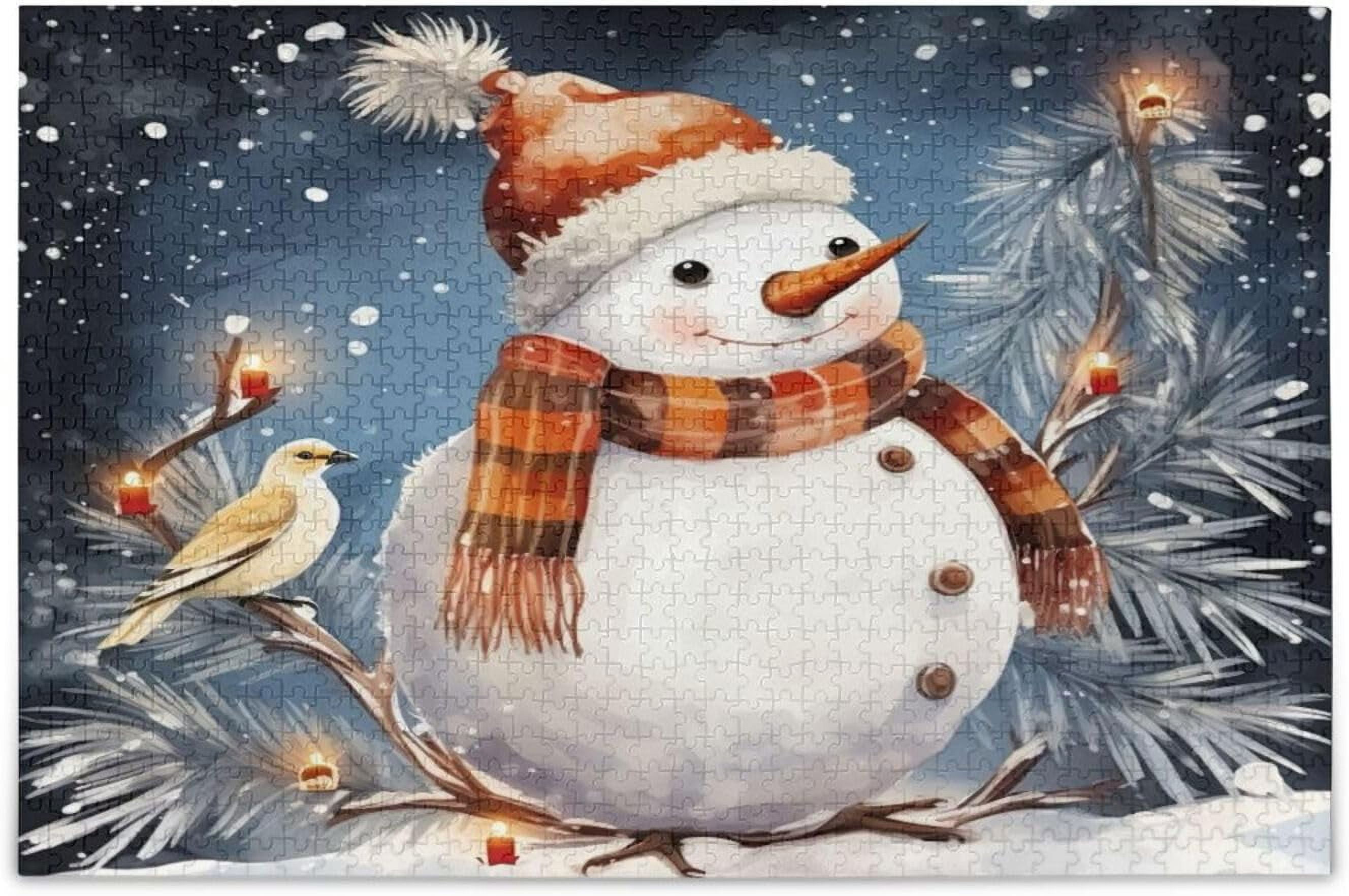 Dreamtimes Puzzle- Christmas Snowman Jigsaw Puzzles, 500 Piece Puzzles ...