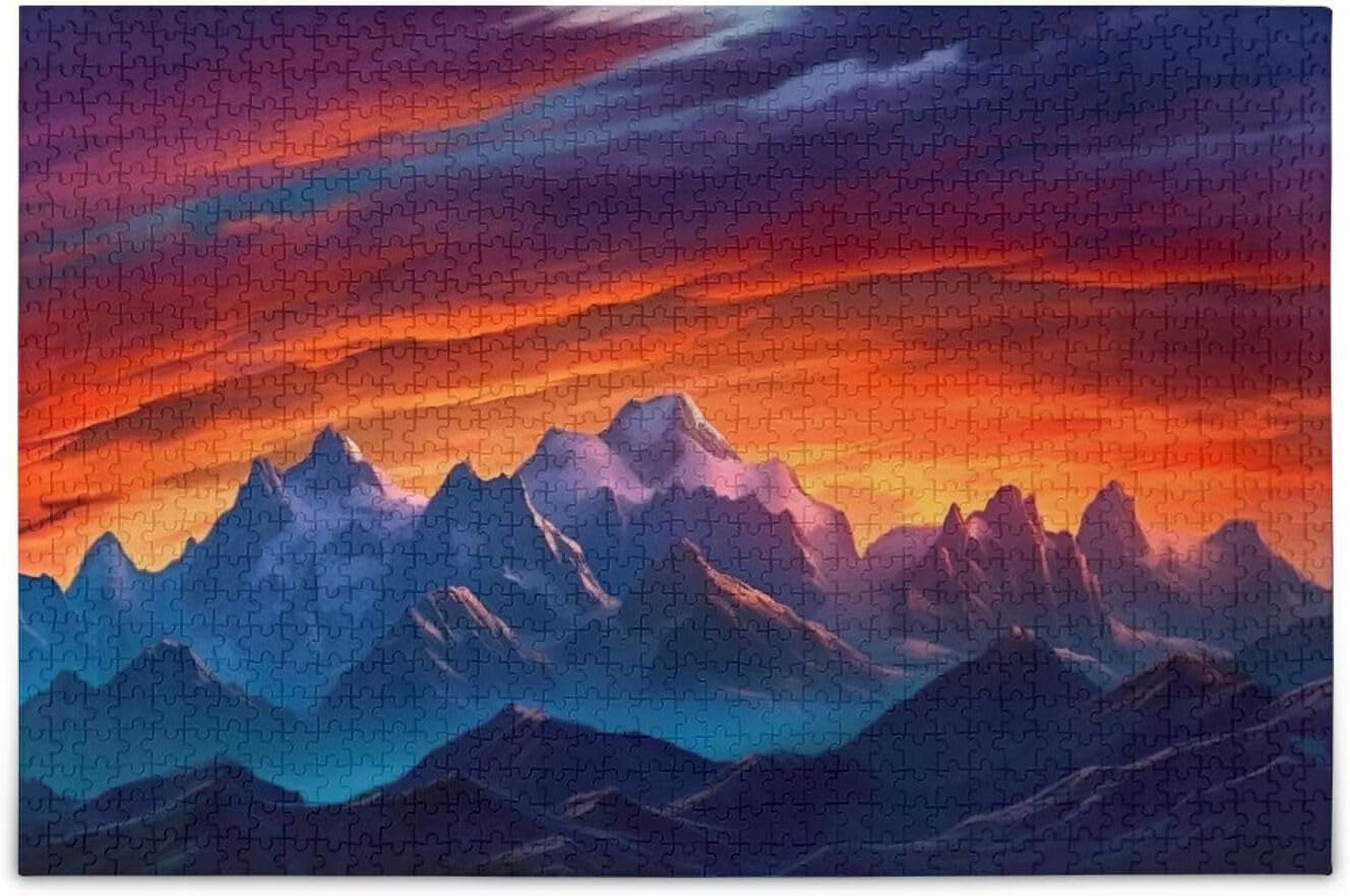 Dreamtimes Puzzle- Color Mountains Jigsaw Puzzles, 500 Piece Puzzles ...