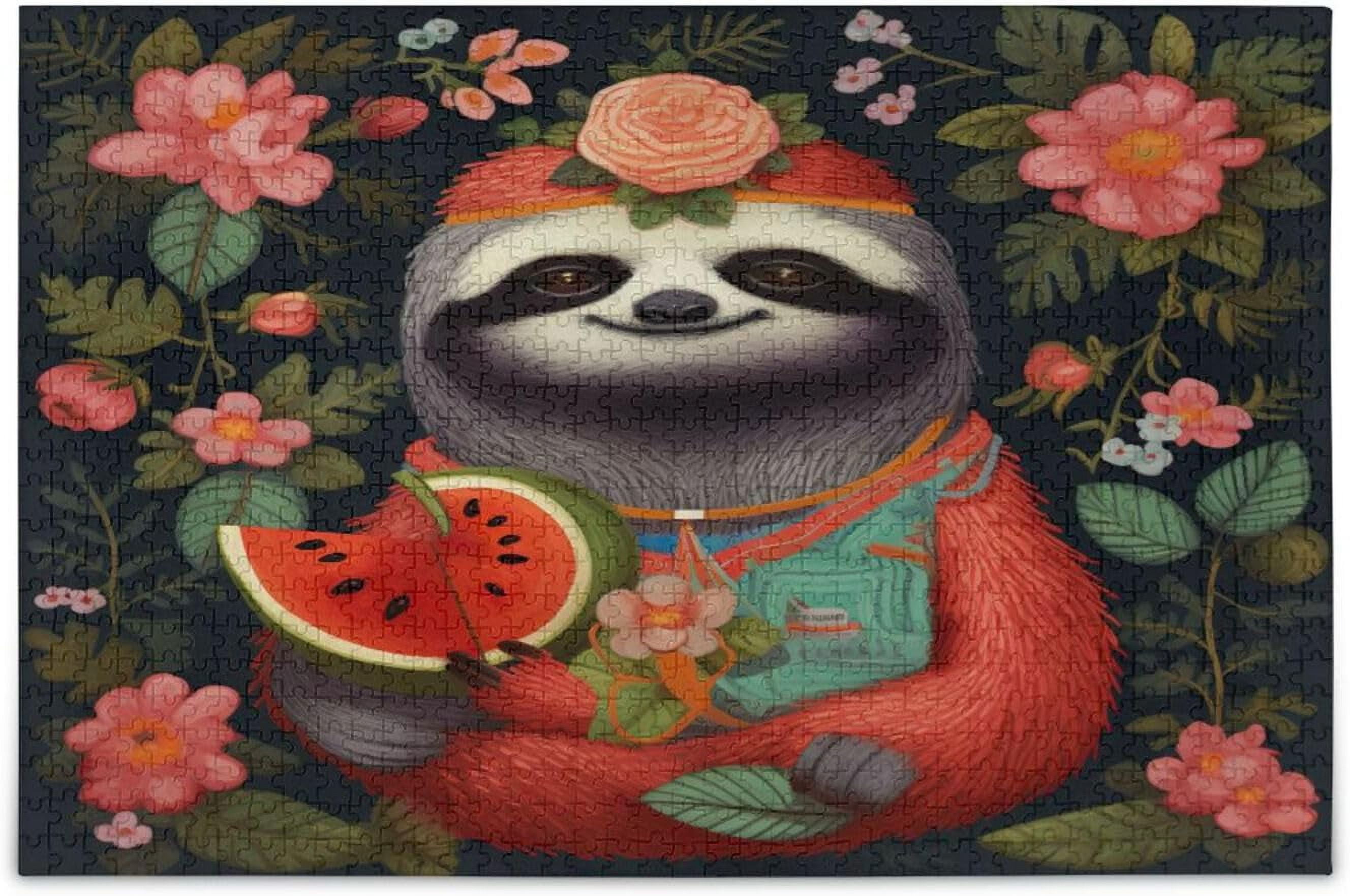 Dreamtimes Puzzle- Funny Sloths Jigsaw Puzzles, 500 Piece Puzzles for ...