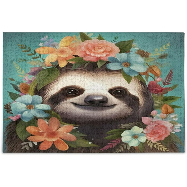 Dreamtimes Puzzle- Funny Sloths Jigsaw Puzzles, 500 Piece Puzzles for ...