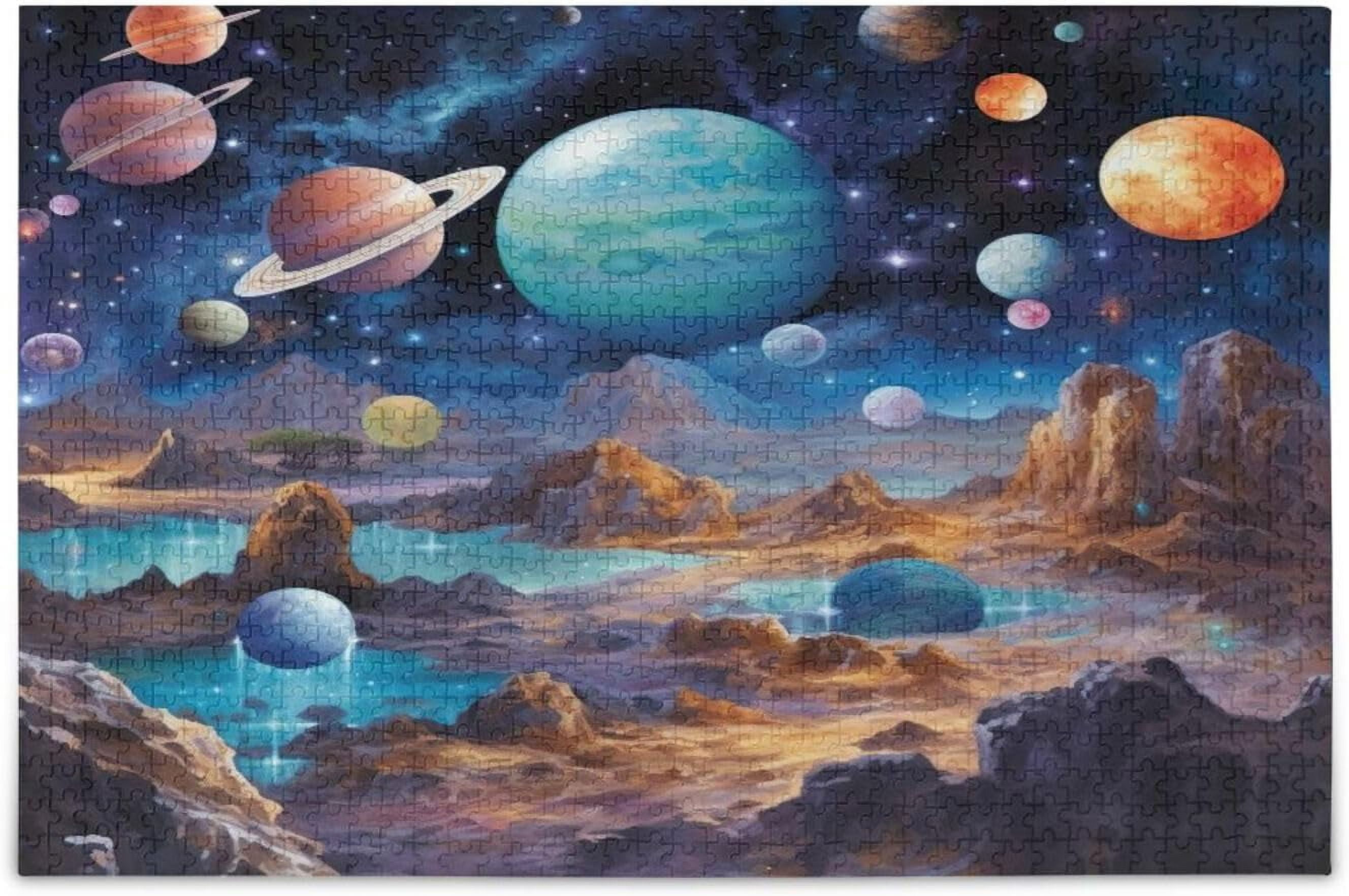 Dreamtimes Puzzle- Galaxy Planets Jigsaw Puzzles, 500 Piece Puzzles for ...