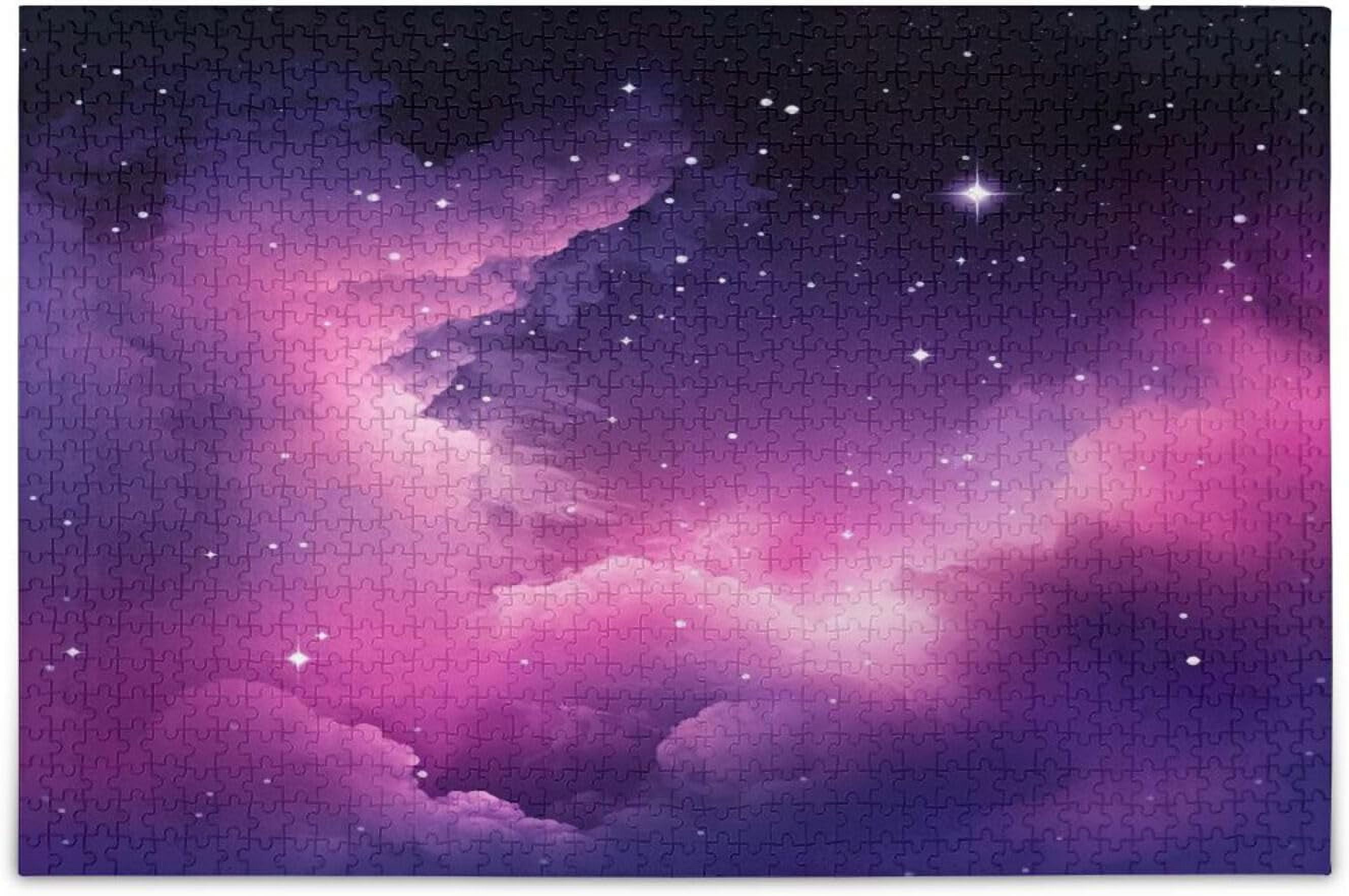 Dreamtimes Puzzle- Pink Nebula Stars Jigsaw Puzzles, 500 Piece Puzzles ...