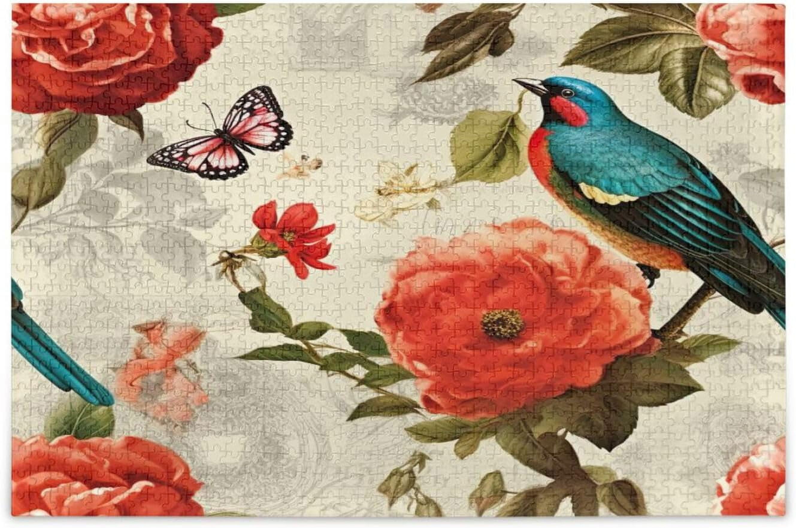 Dreamtimes Puzzle- Turquoise Birds Jigsaw Puzzles,1000 Piece Puzzles ...