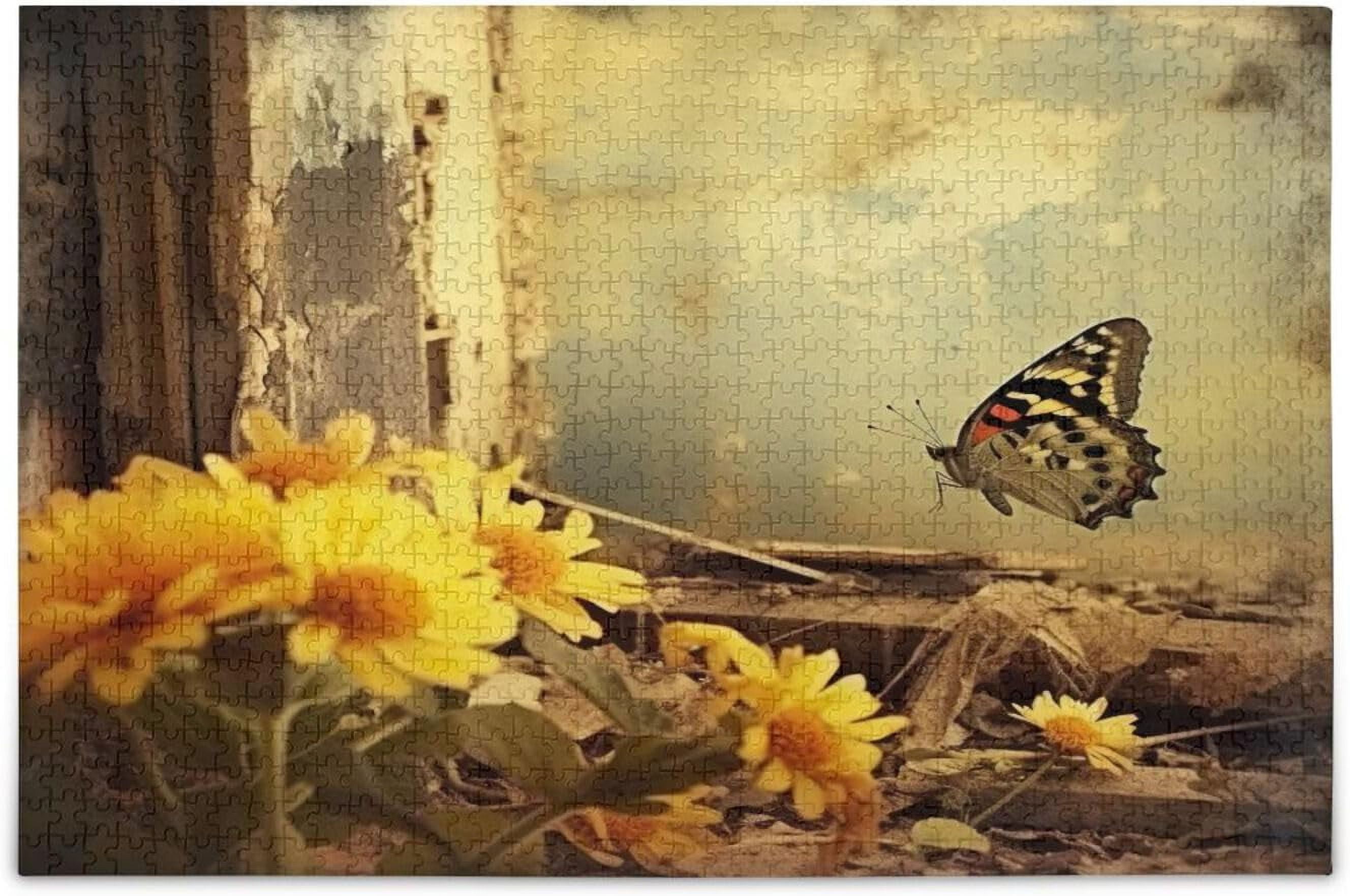 Dreamtimes Puzzle- Vintage Butterfly Jigsaw Puzzles, 500 Piece Puzzles ...