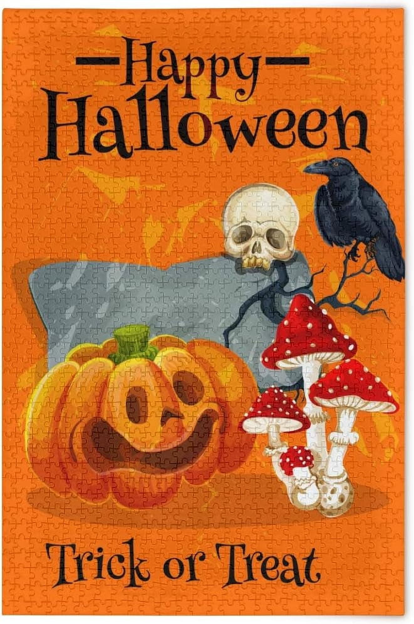 Dreamtimes Puzzles for Adults 1000 Piece Fall Halloween Pumpkins ...