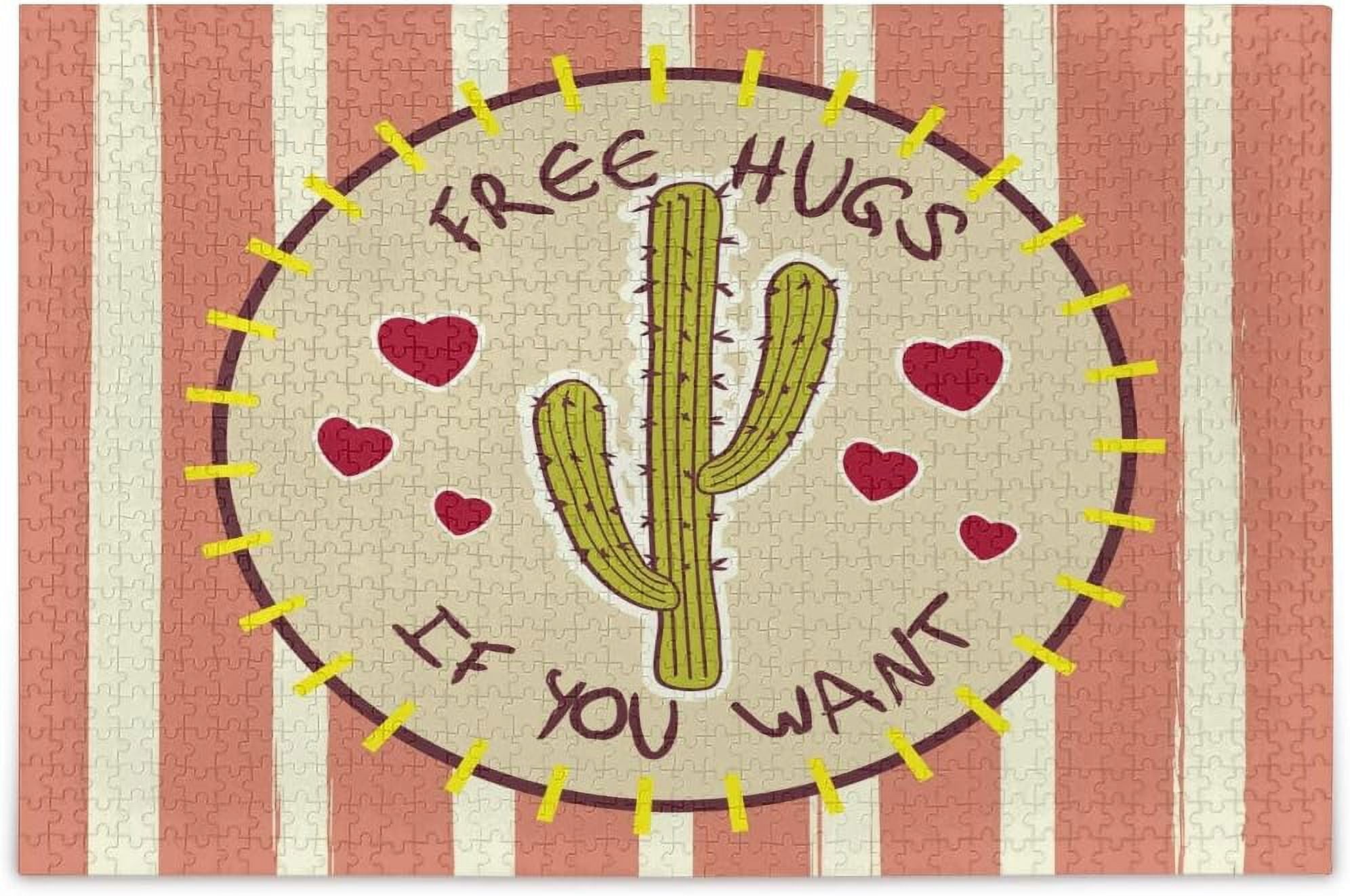 Dreamtimes Puzzles for Adults 1000 Piece Funny Cartoon Cute Cactus ...