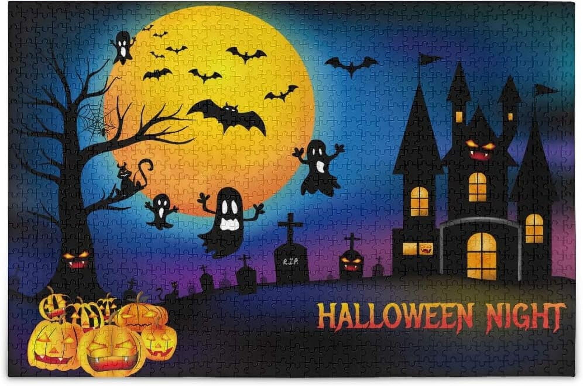 Dreamtimes Puzzles for Adults 1000 Piece Halloween Pumpkins Creepy ...