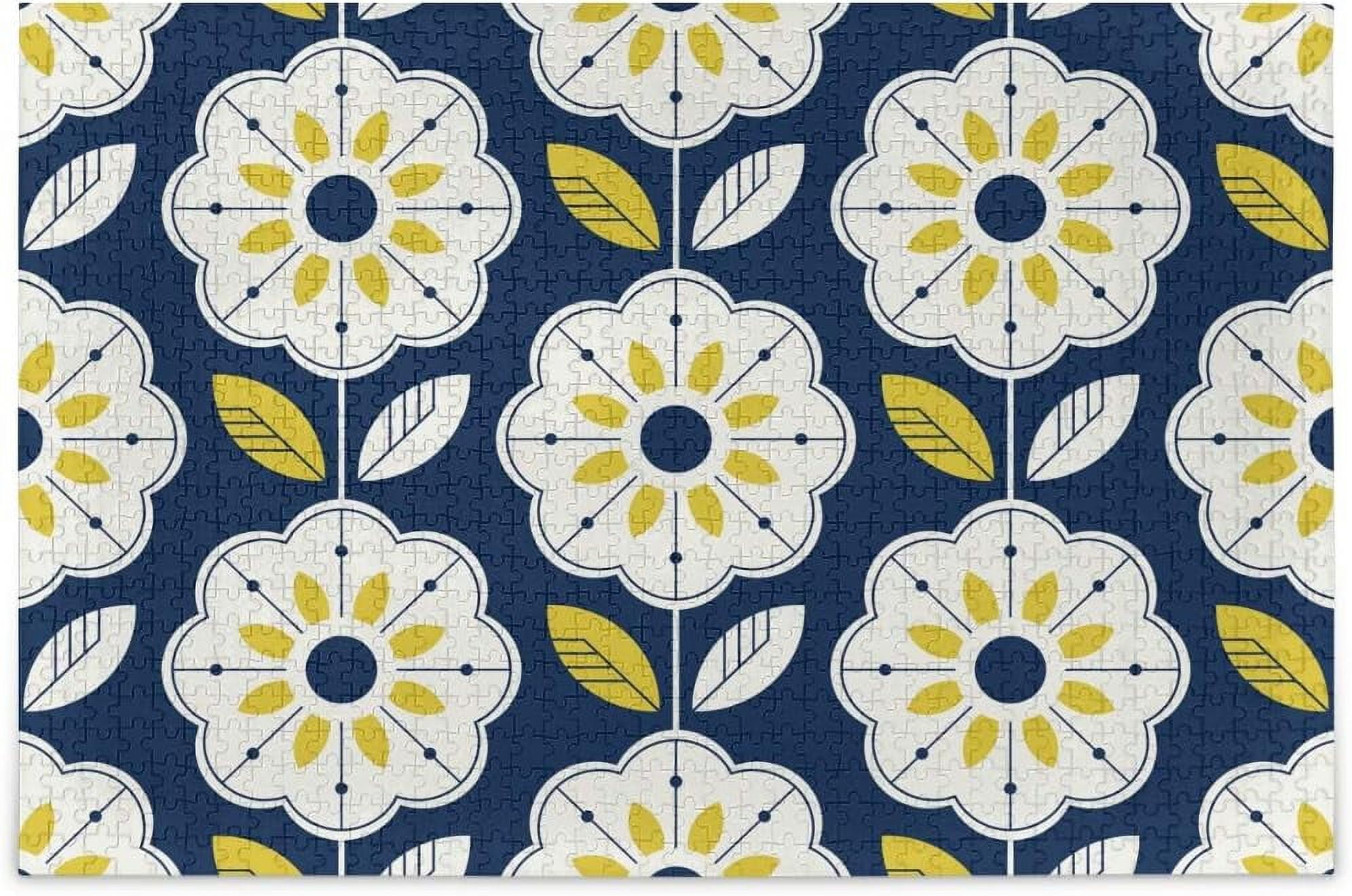 Dreamtimes Puzzles for Adults 1000 Piece Vintage White Flower Jigsaw ...