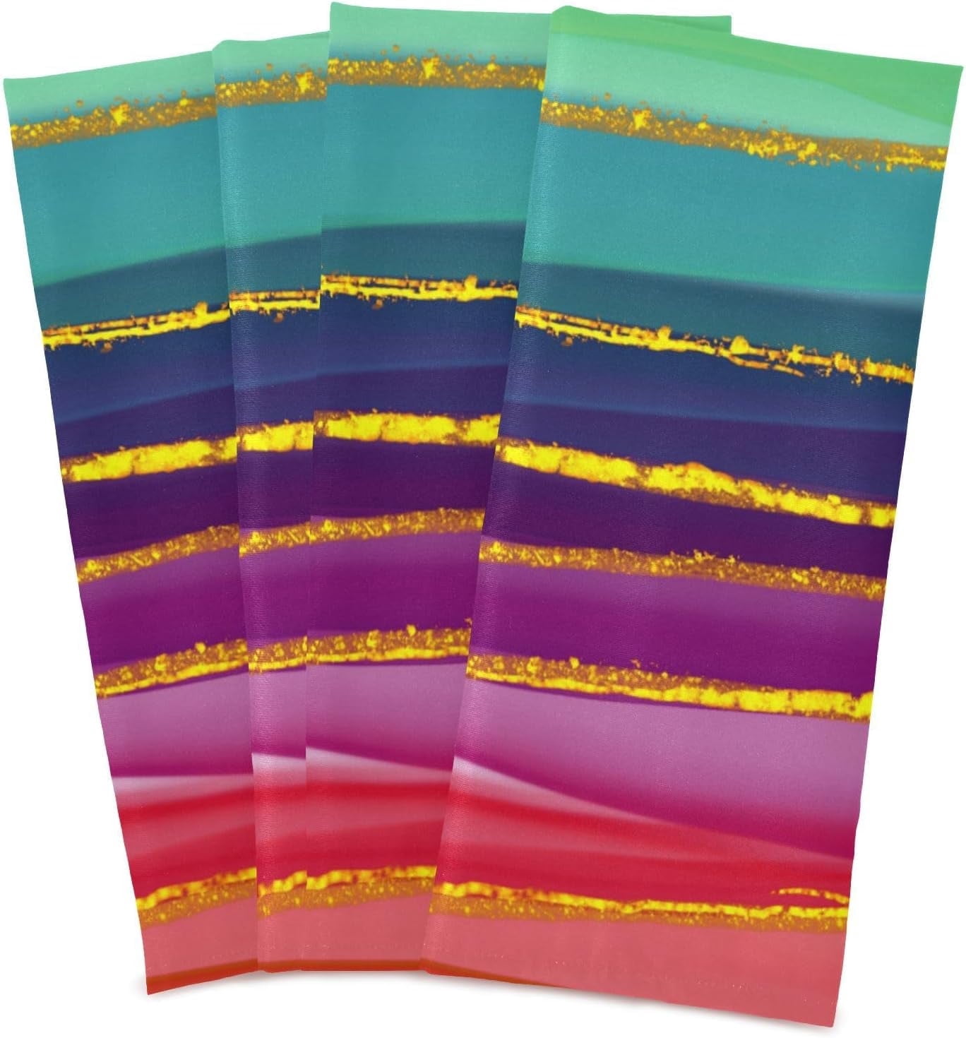 Dreamtimes Rainbow Line Abstract Kitchen Towel, Dish Towels Quick ...