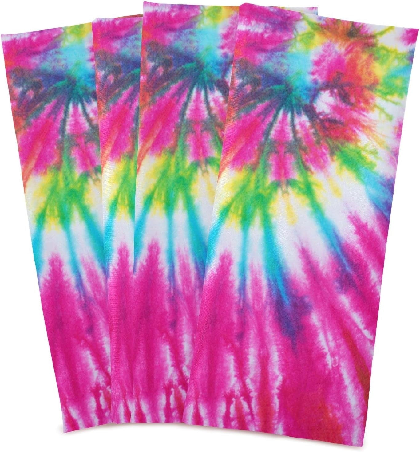 Dreamtimes Rainbow Spiral Tie Dye Kitchen Towels Set of 4 Dishcloths ...
