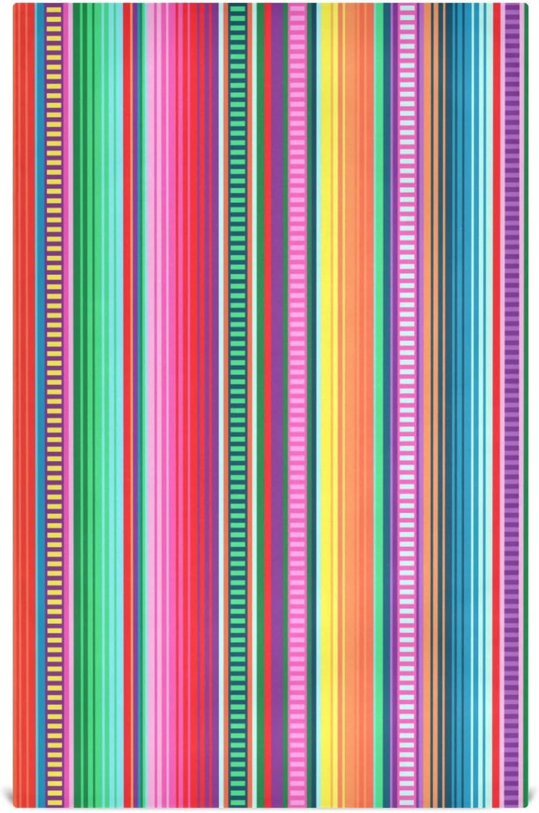 Dreamtimes Rainbow Strips Kitchen Towel, Dish Towels Quick Drying Tea ...
