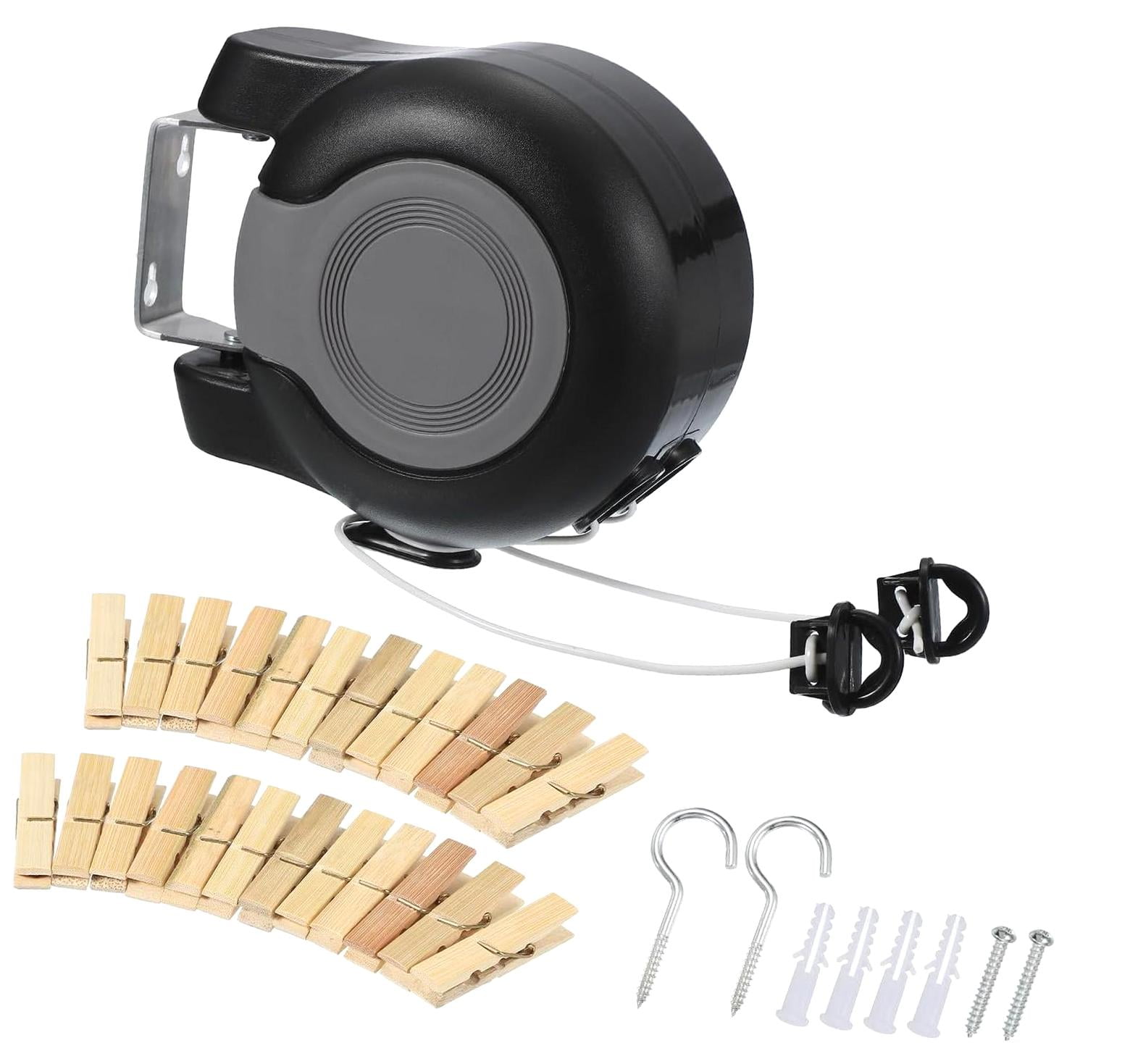 Dreamtimes Retractable Double Clothesline for Indoor and Outdoor Use ...