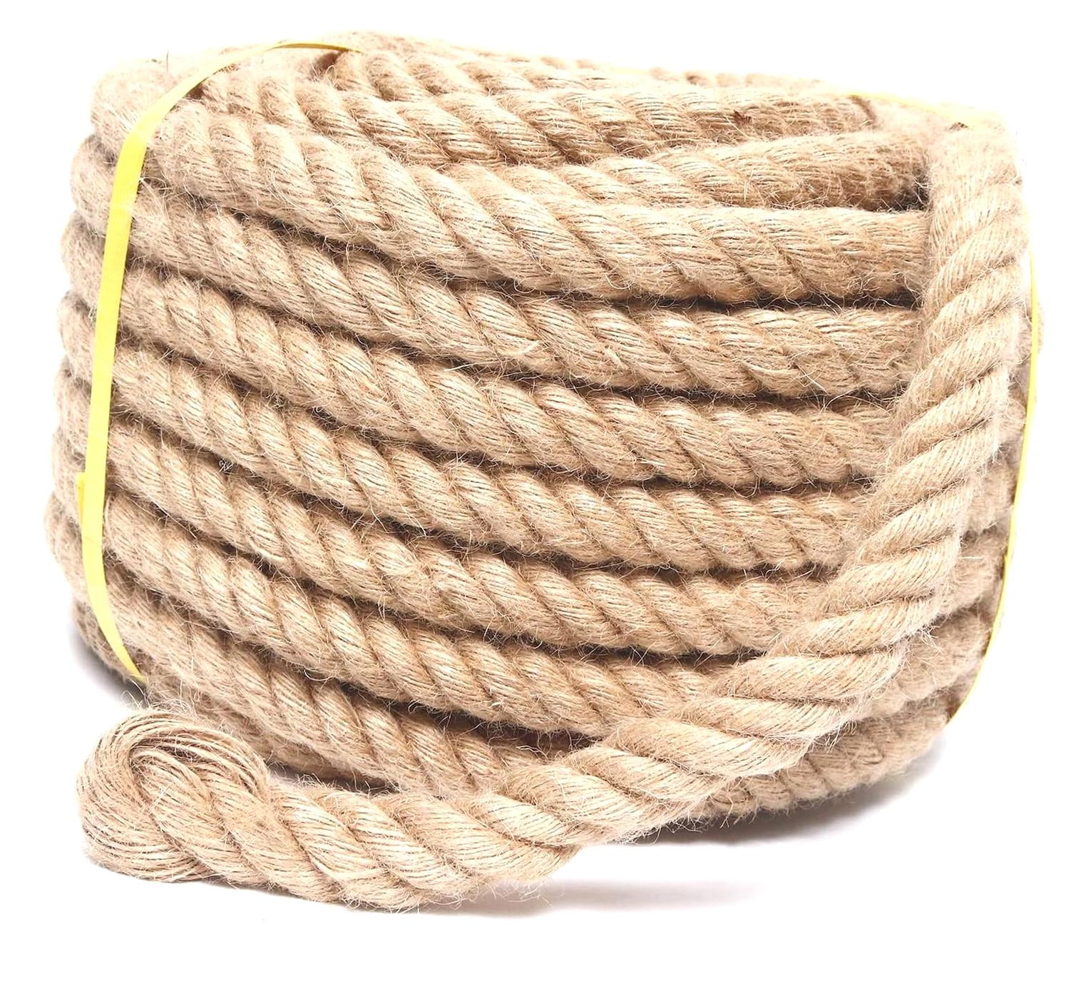 Dreamtimes Rope 1 Inch 100 Feet Jute Cord, Sturdy Jute Rope, Natural ...