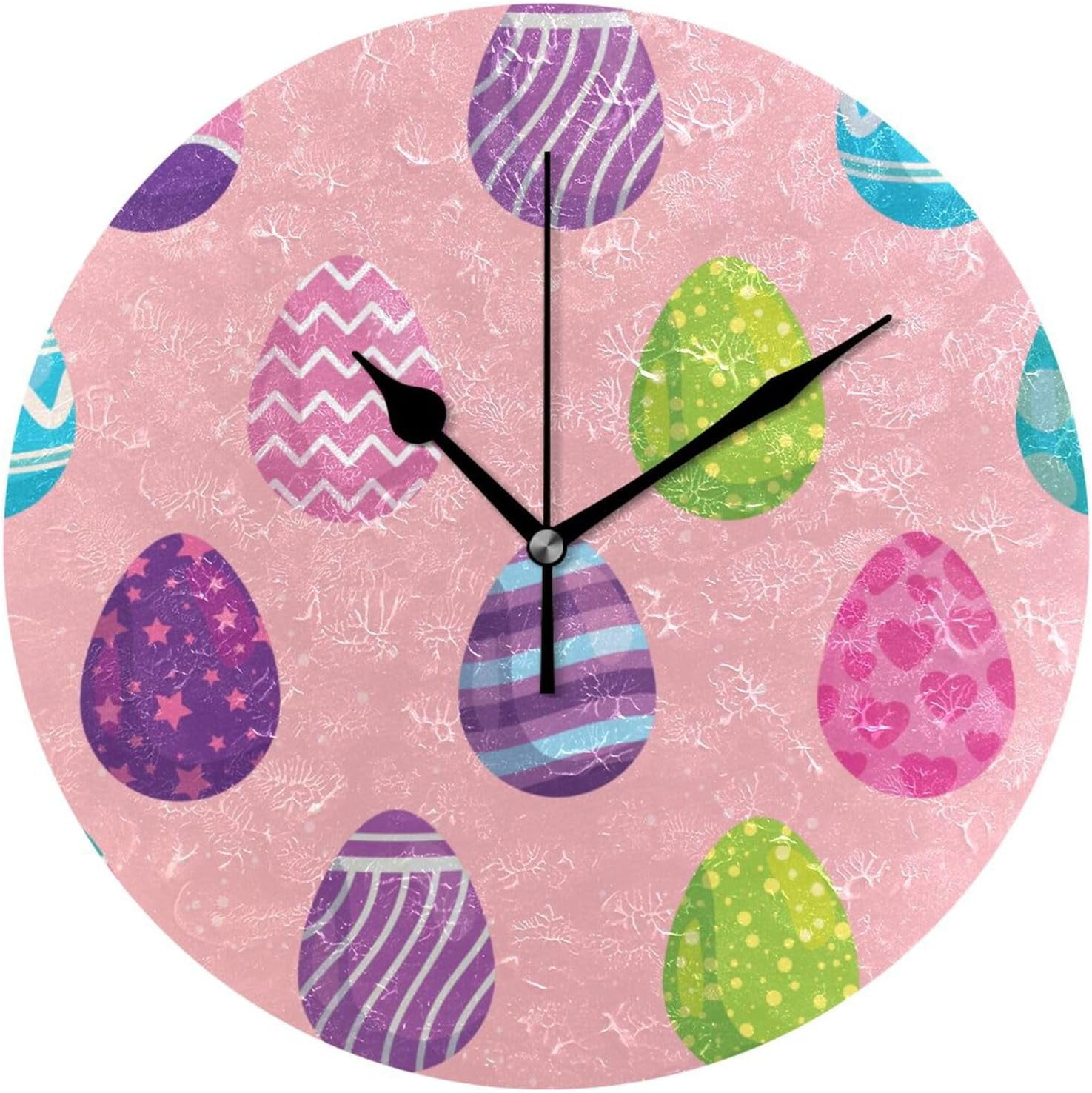 Dreamtimes Round Digital Clock Easter Eggs Creative Decorative Quiet ...