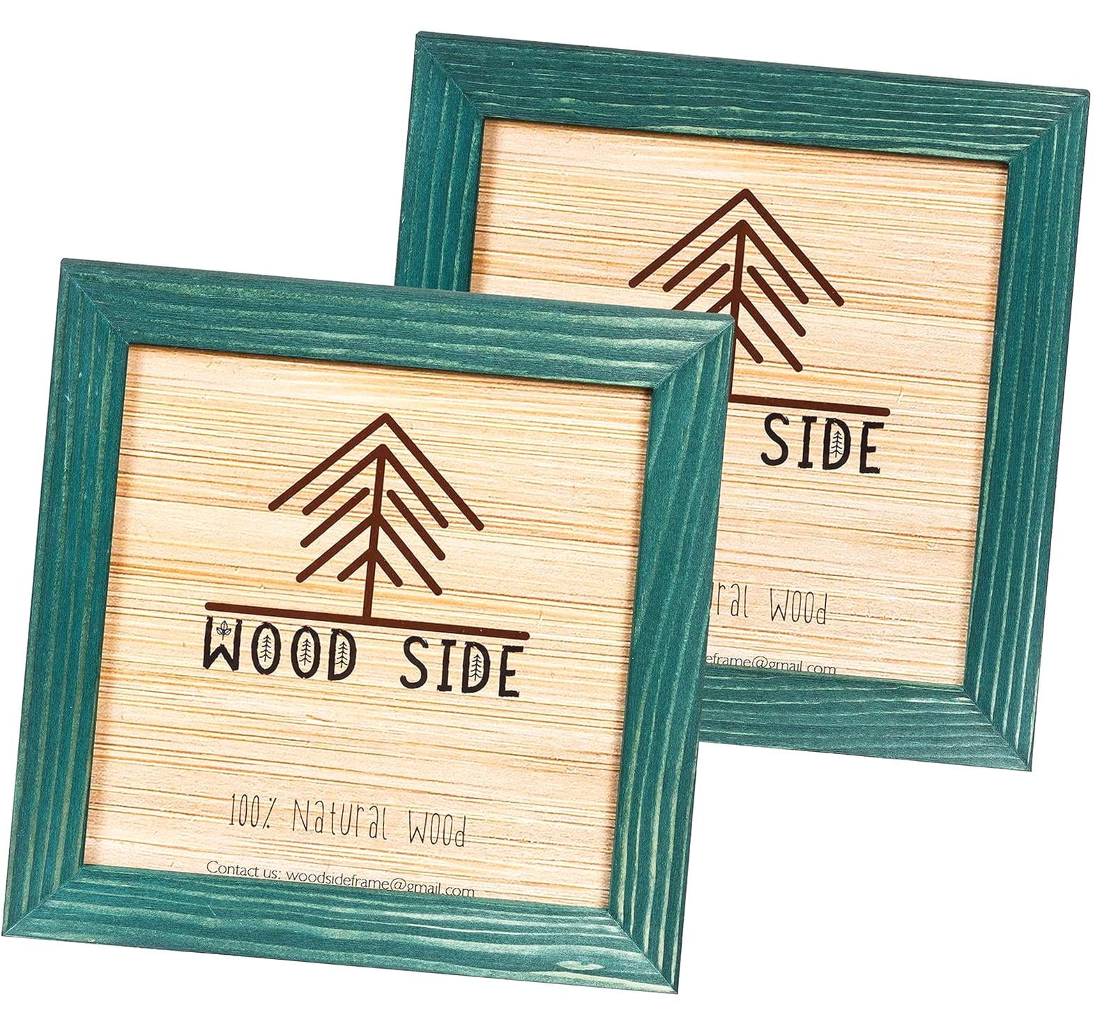 Dreamtimes Rustic 8x8 Square Wooden - Set of 2 - Eco Solid Wood with ...