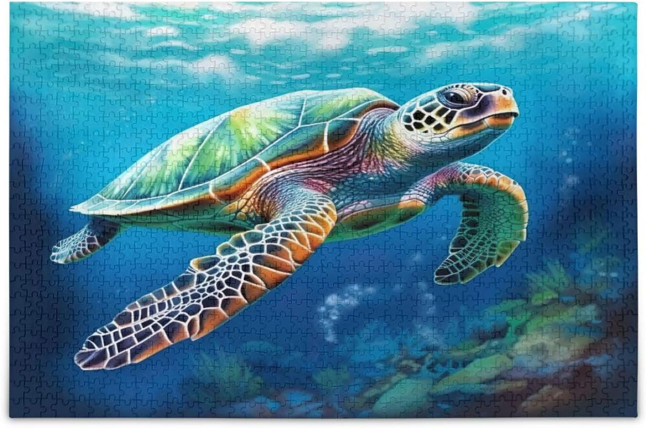 Dreamtimes Sea Turtle Jigsaw Puzzles, Puzzles for Adults 1000 Pieces ...