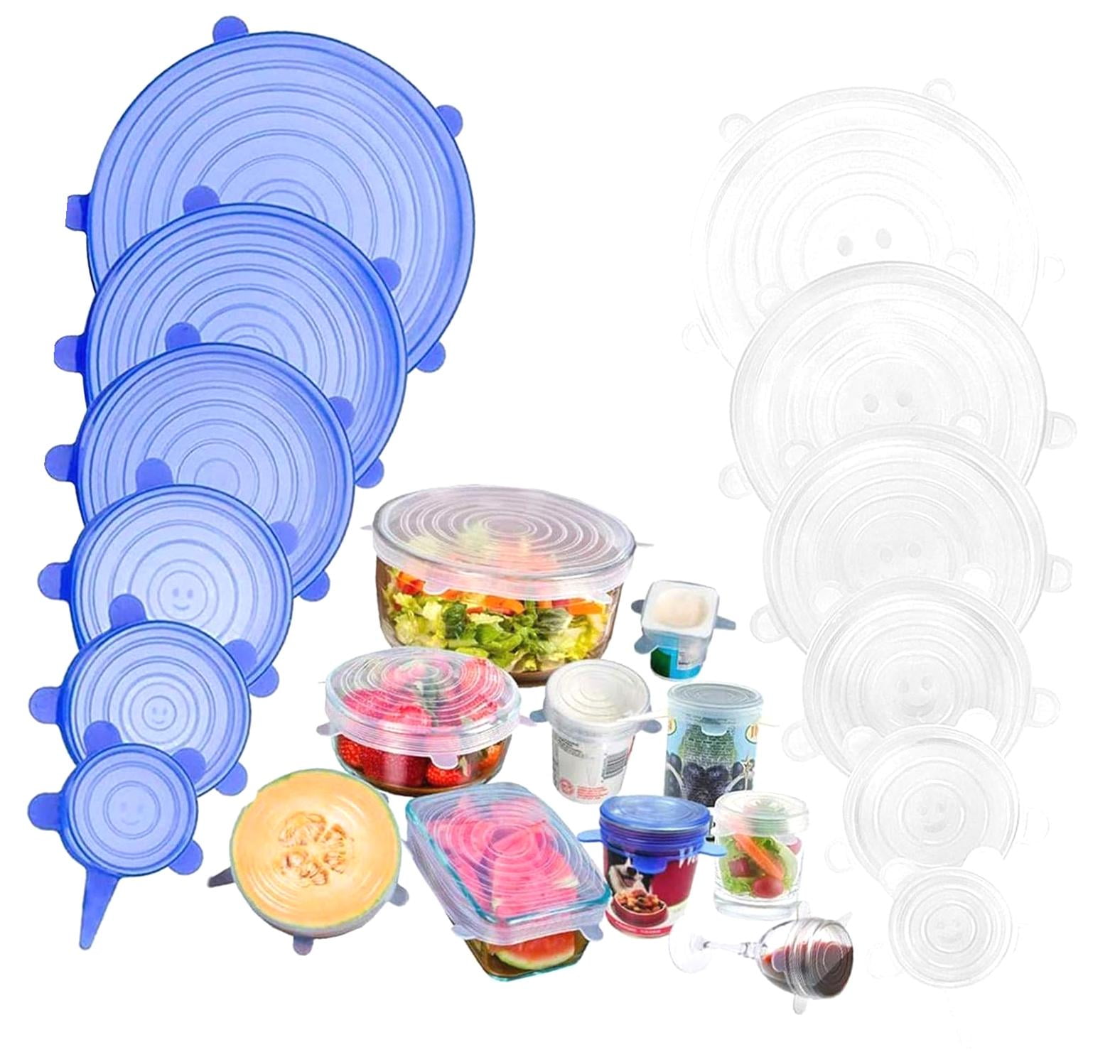 Dreamtimes Silicone Stretch , 12-Pack Food Storage Covers for Bowls, 6 ...