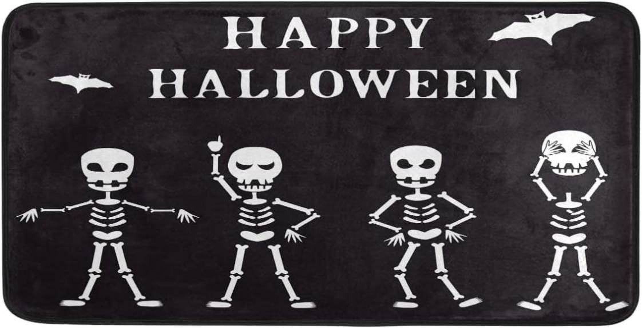 Dreamtimes Skeleton Kitchen Rug, 39"x20" Anti Fatigue Kitchen Floor Mat ...