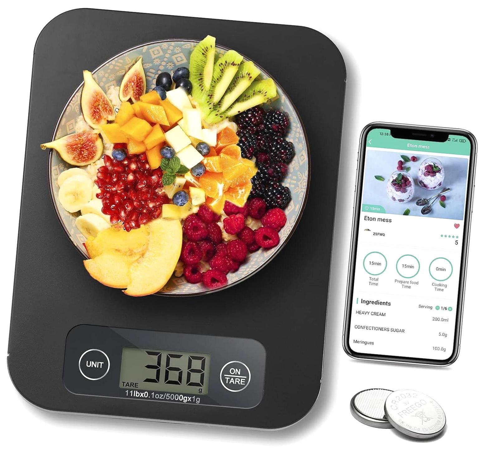 Dreamtimes Smart Food Scales for Kitchen - Digital Food Scale with ...