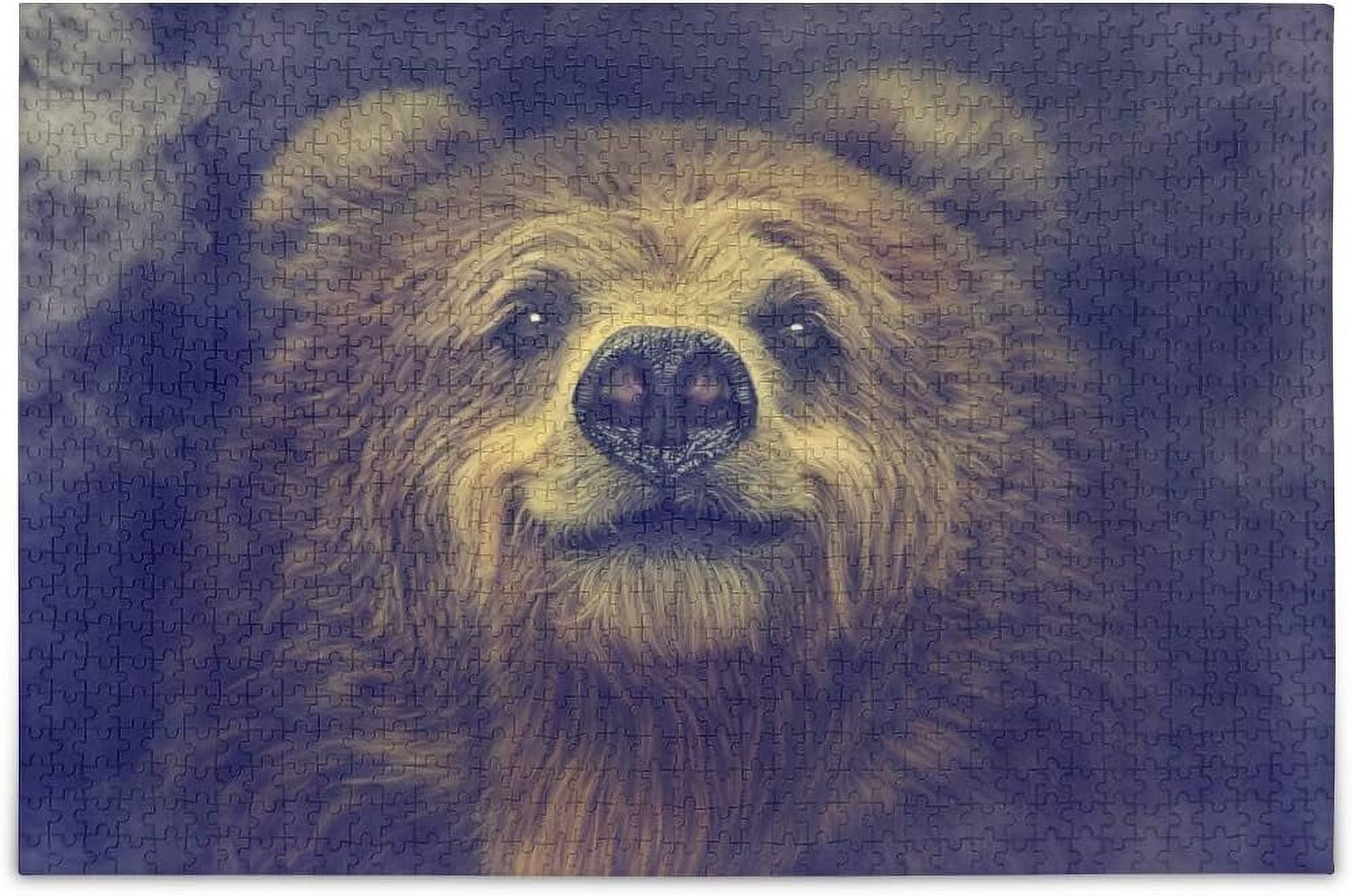 Dreamtimes Smile Bear Animal in Smoke Jigsaw Puzzles 500 Pieces Puzzle ...