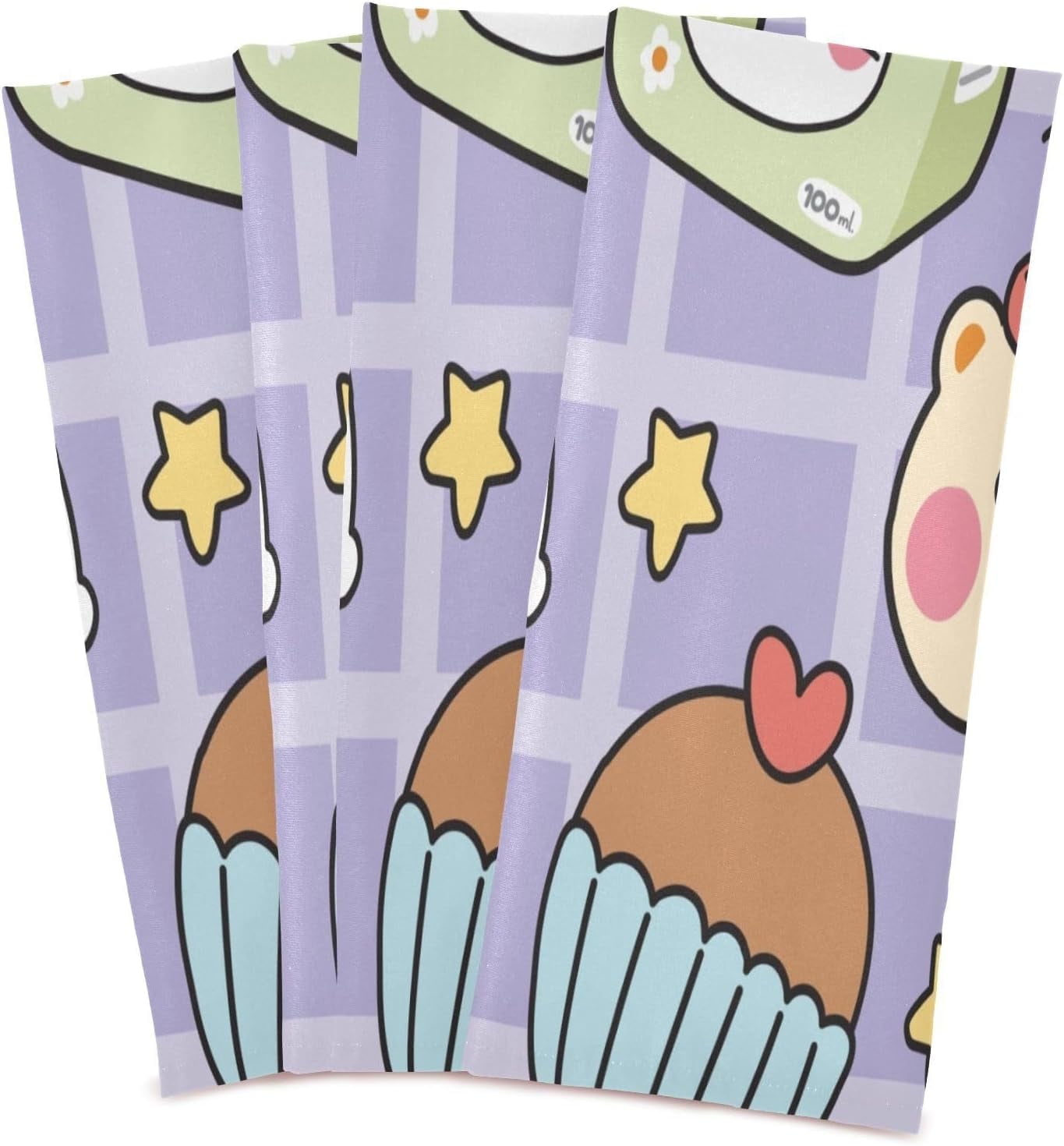 Dreamtimes Soft Absorbent Reusable Kitchen Towels, Set of 4|28x18 in ...