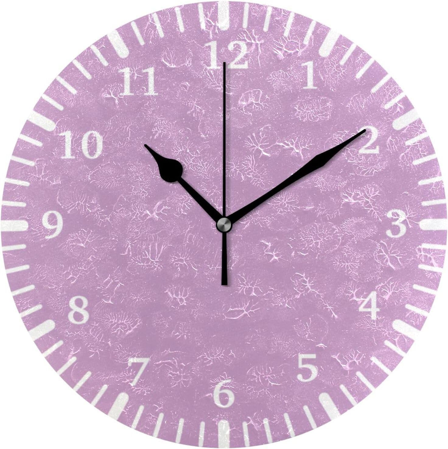 Dreamtimes Solid Color Wall Clock,Silent Non Ticking 10 Inch Battery ...